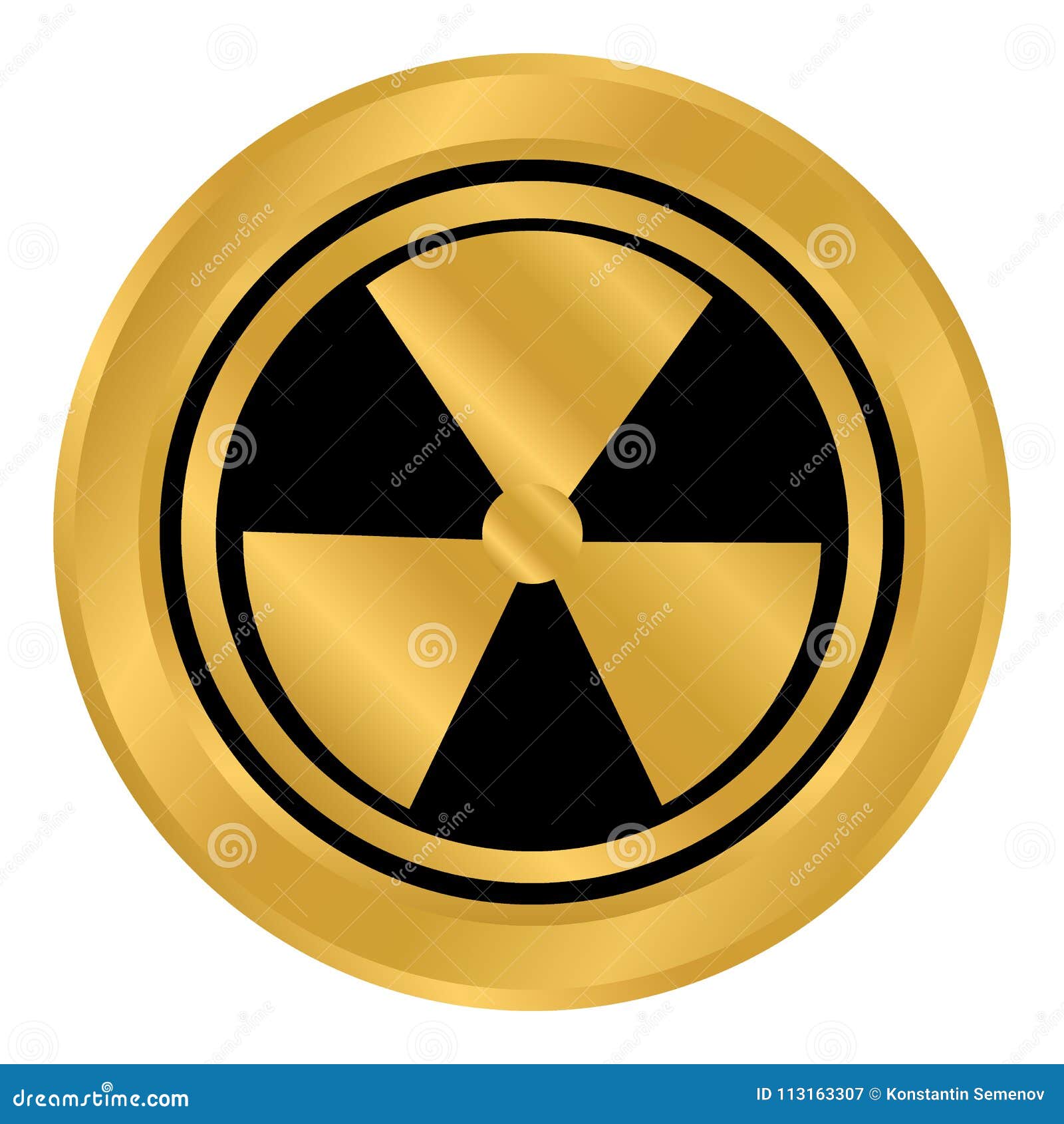 Radiation Round Logo Vector | CartoonDealer.com #118466572
