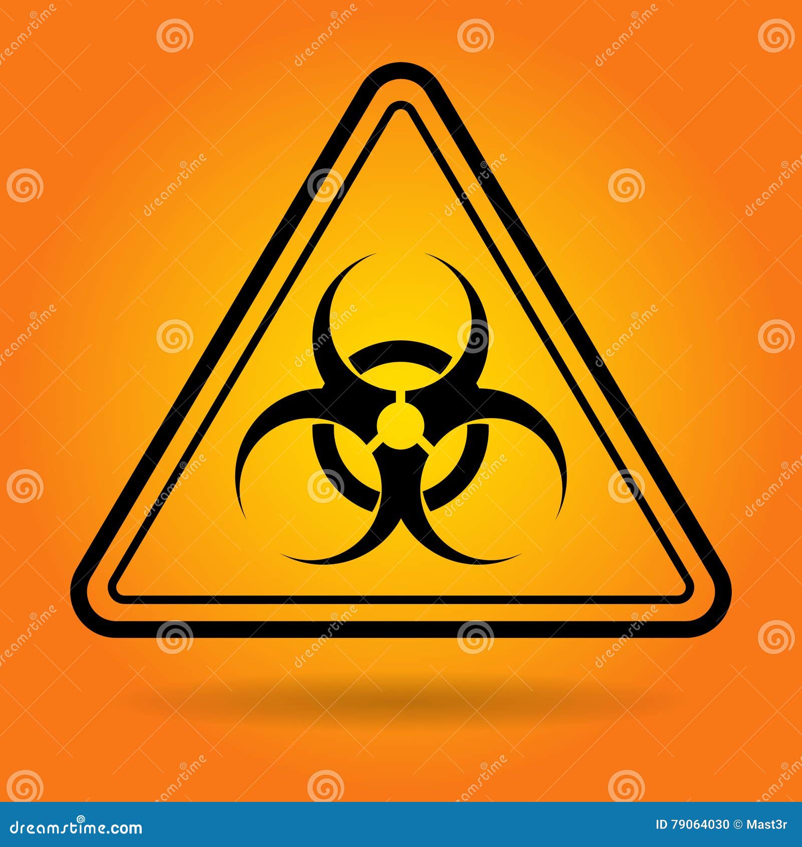 Radiation Safety Sign Icon stock illustration. Illustration of icon ...