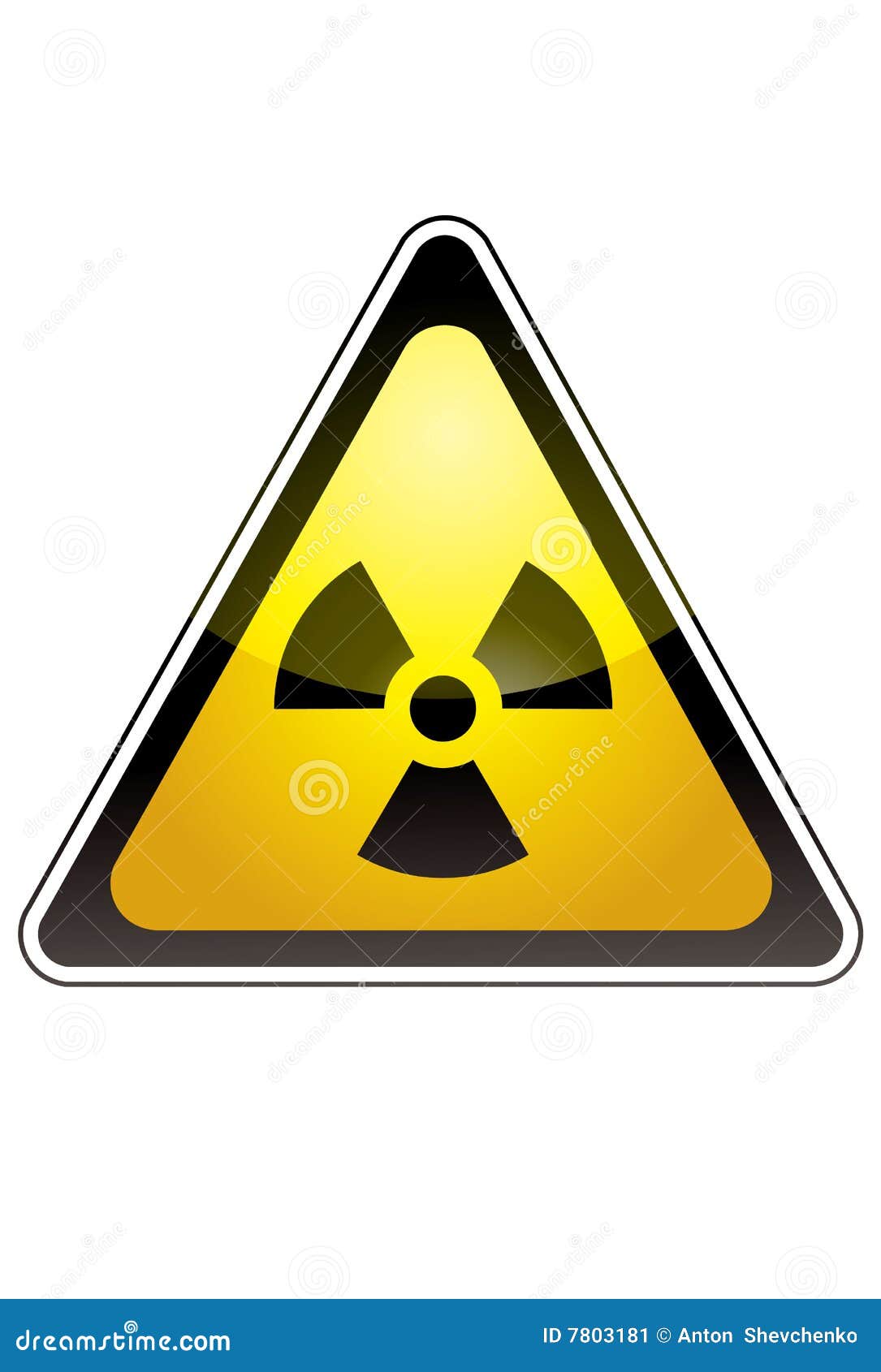 RADIATION SIGN stock vector. Illustration of fuel, chemistry - 7803181