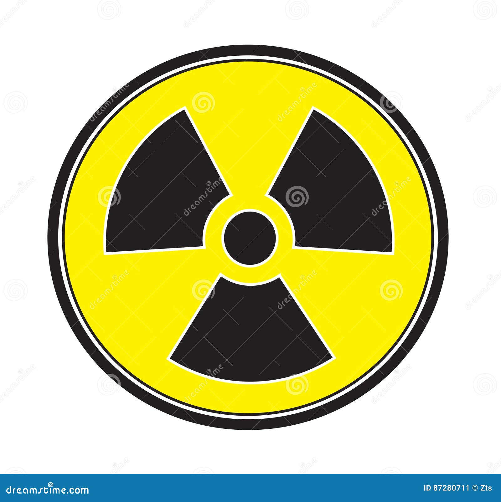 Radiation Sign Red Blue, Radiation Symbol. Abstract Night Sky ...