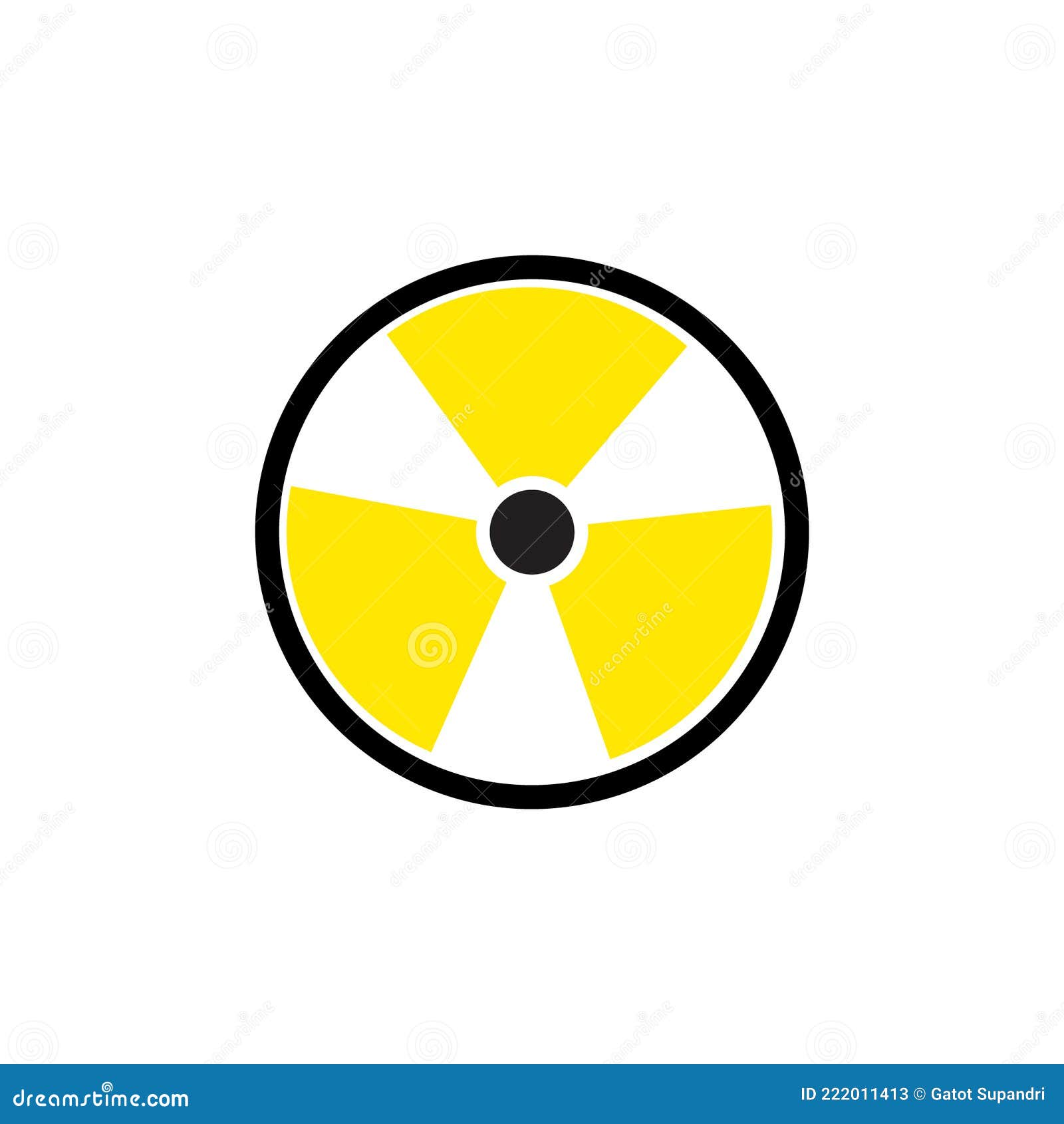 Radiation Sign Icon Vector Logo Template Stock Vector - Illustration of ...