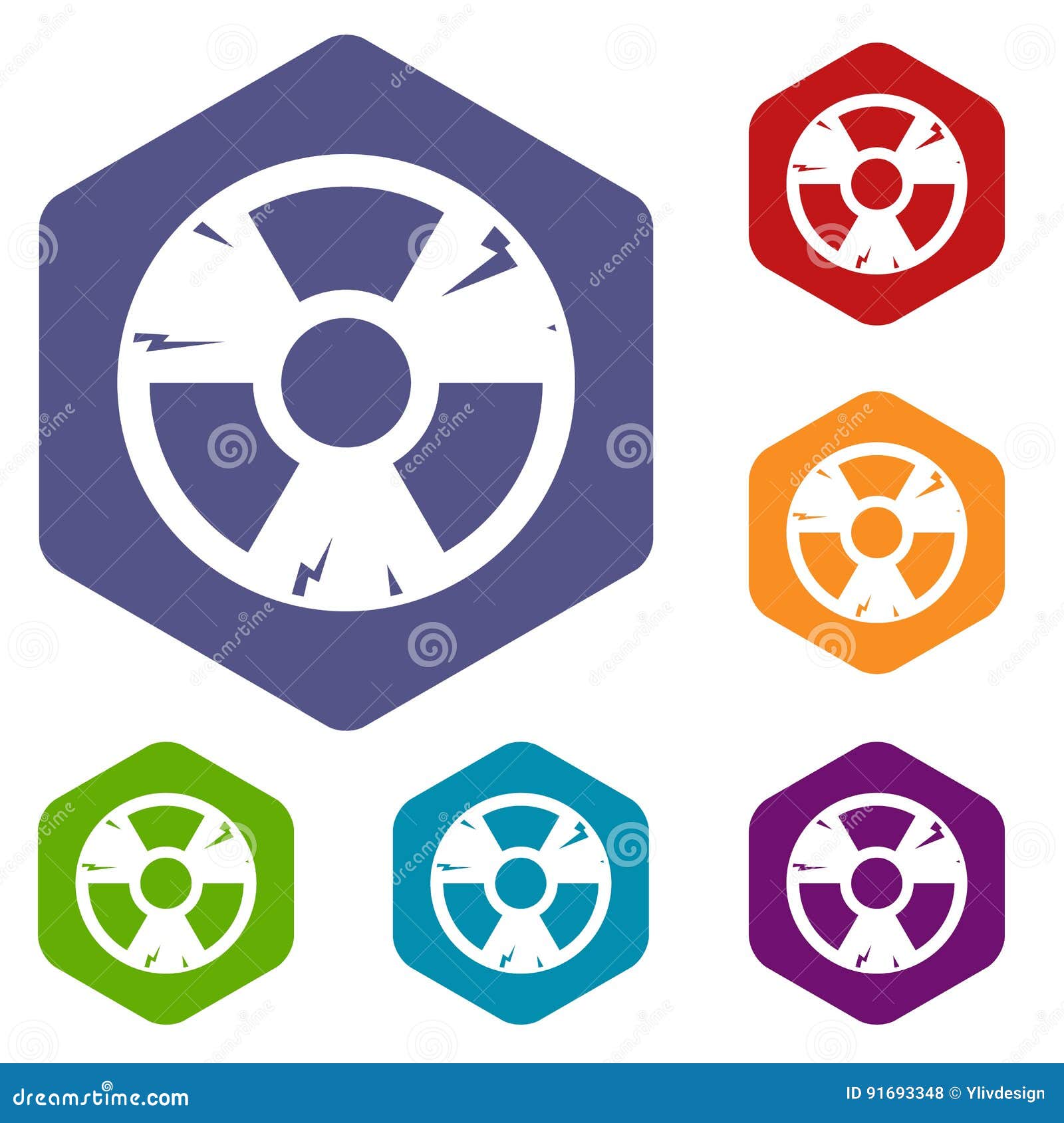Radiation Sign Icons Set Hexagon Stock Vector - Illustration of ... Radiation Sign Icons Set Hexagon Stock Vector - Illustration of ...