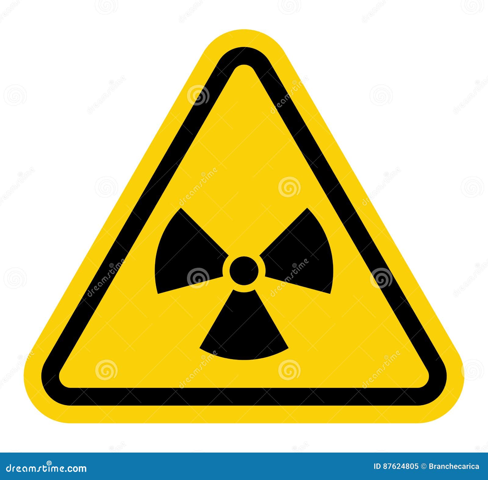 Radiation sign stock vector. Illustration of environment - 87624805
