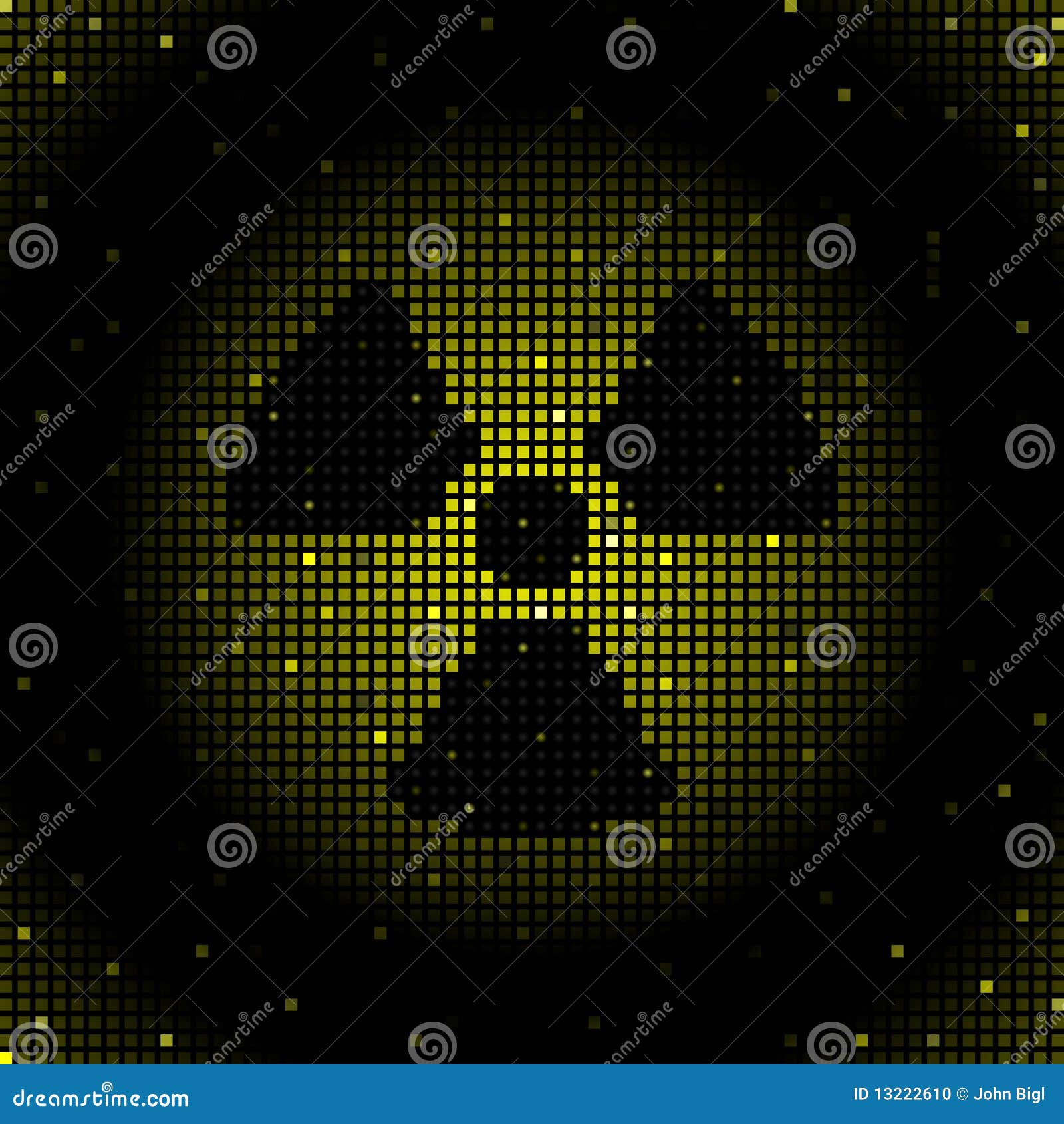 Radiation Symbol Background Vector Illustration | CartoonDealer.com ...