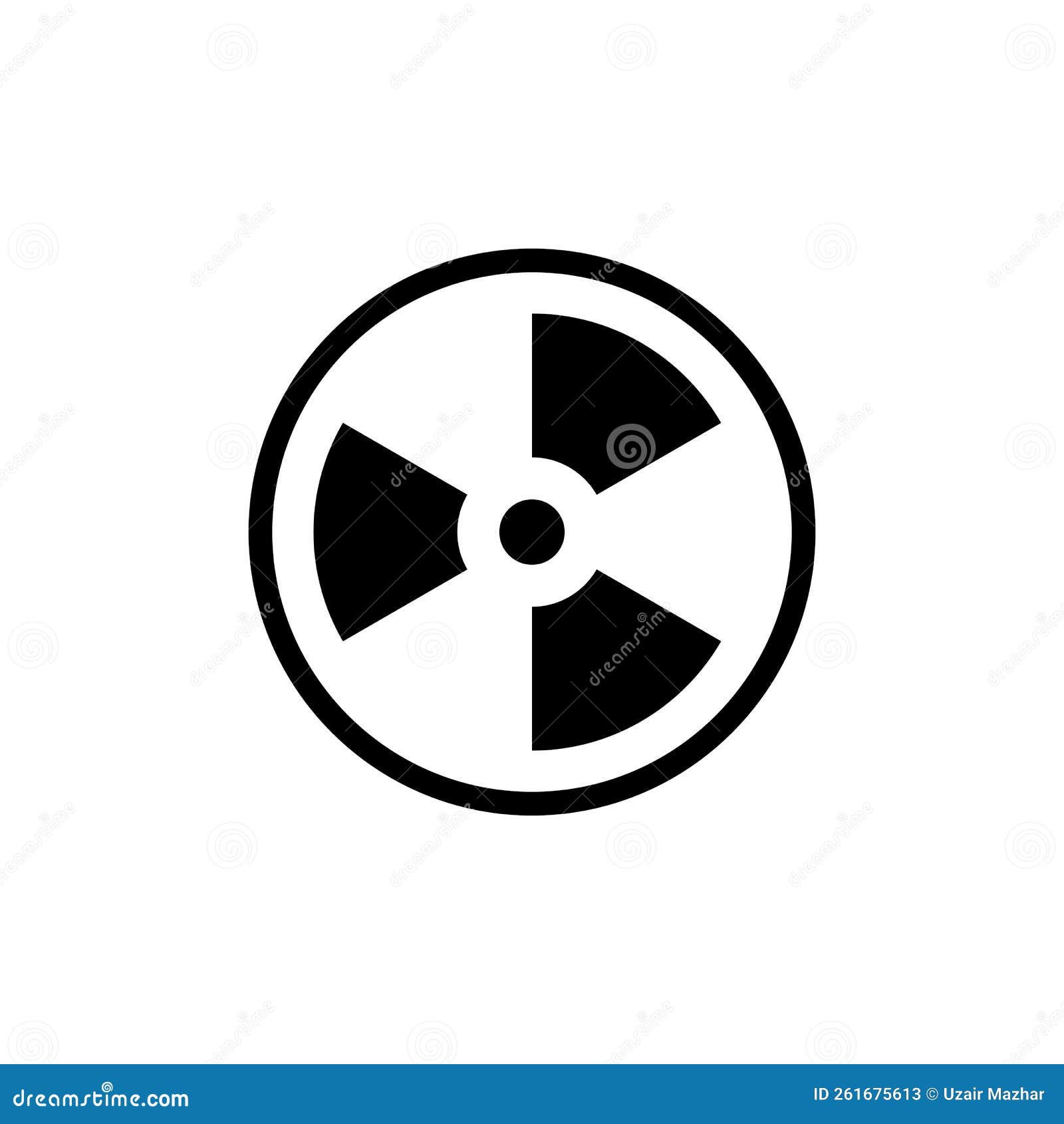 RADIATION SYMBOL Icon in Vector. Logotype Stock Vector - Illustration ...