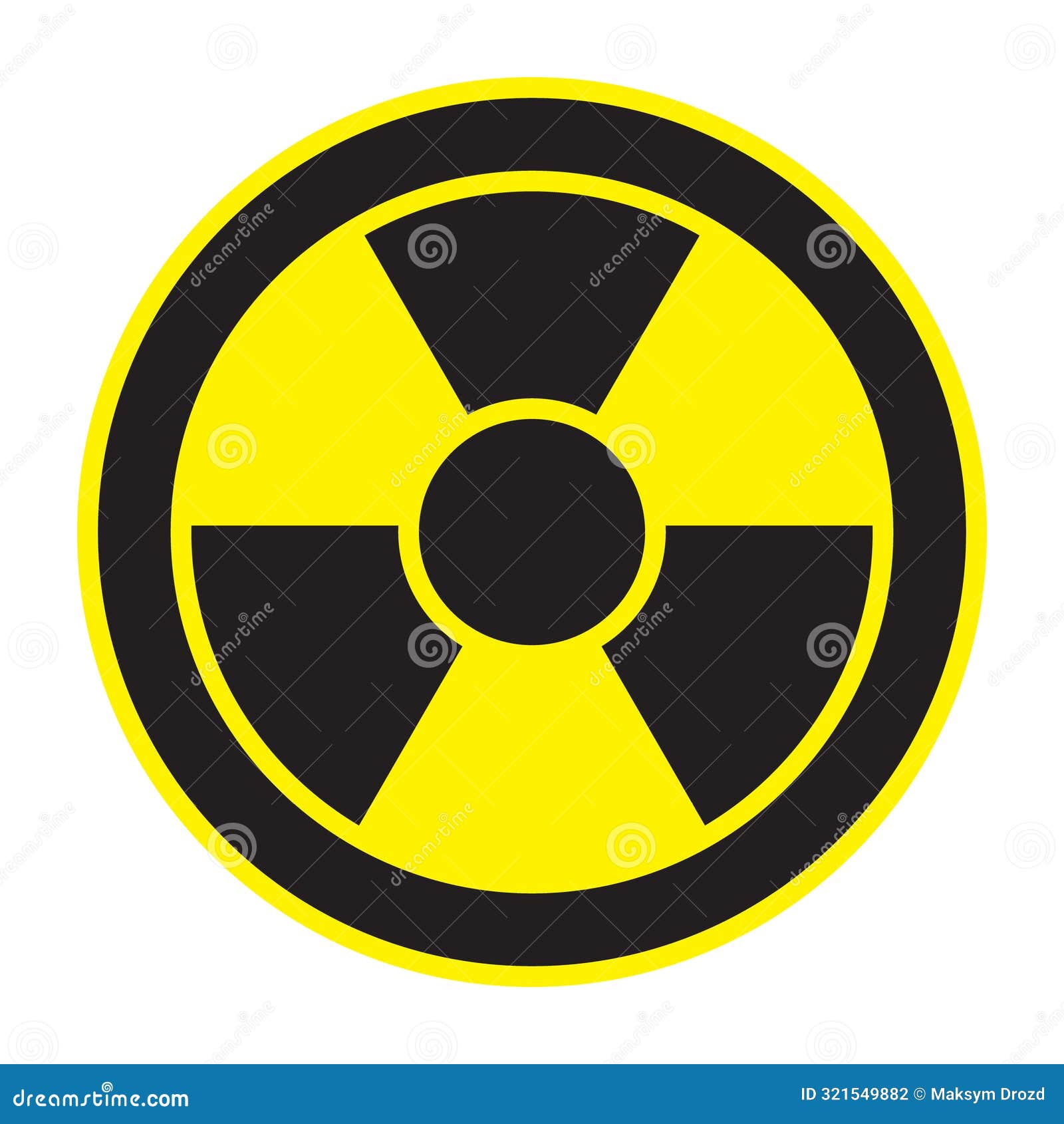 Radiation Symbol. Radioactivity Alert Sign Stock Vector - Illustration ...