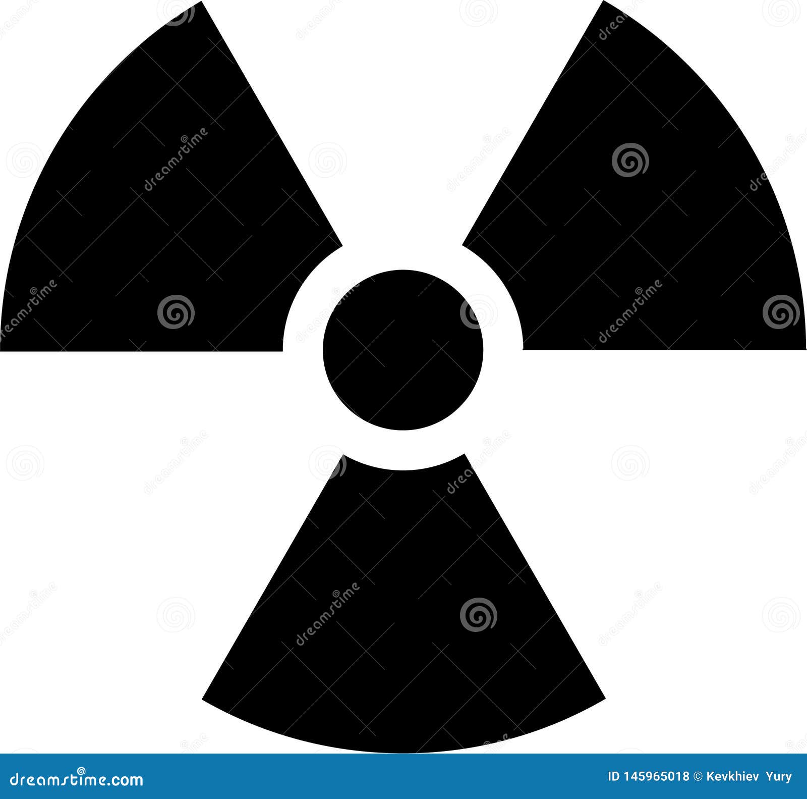 Radiation Symbol Vector stock vector. Illustration of danger - 145965018
