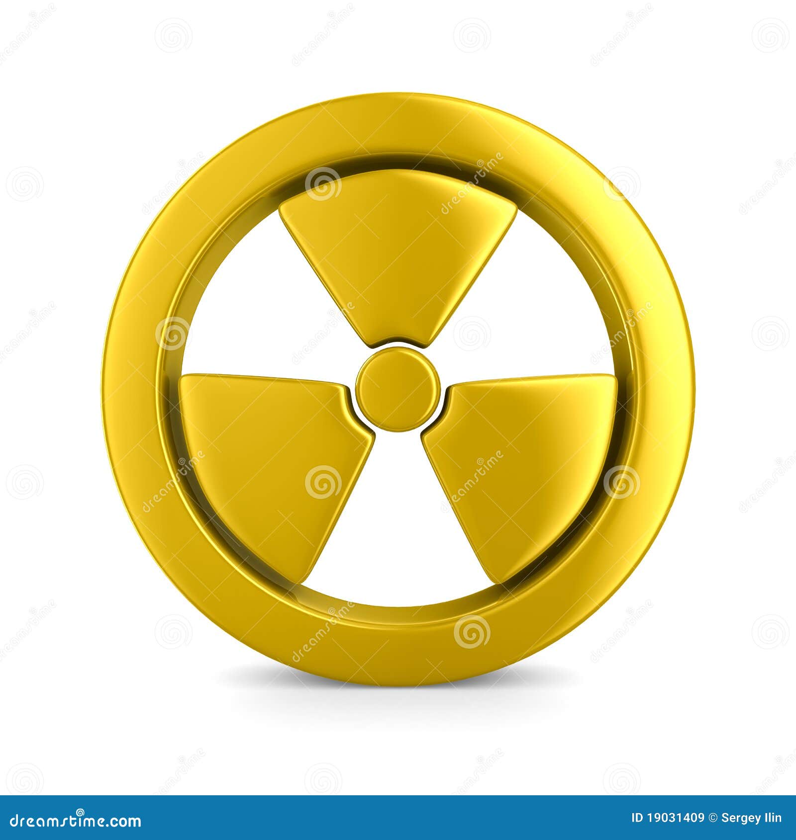 3d Radioactive Symbol