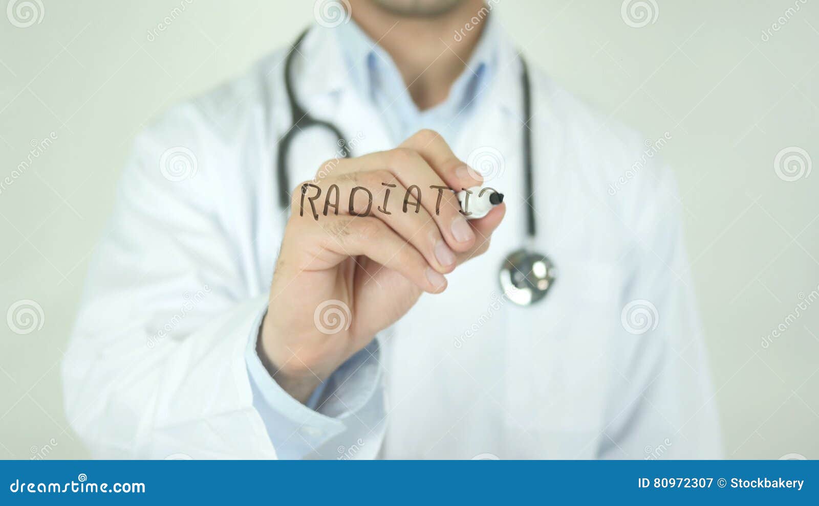 Radiation Therapy, Doctor Writing on Transparent Screen Stock Video ...