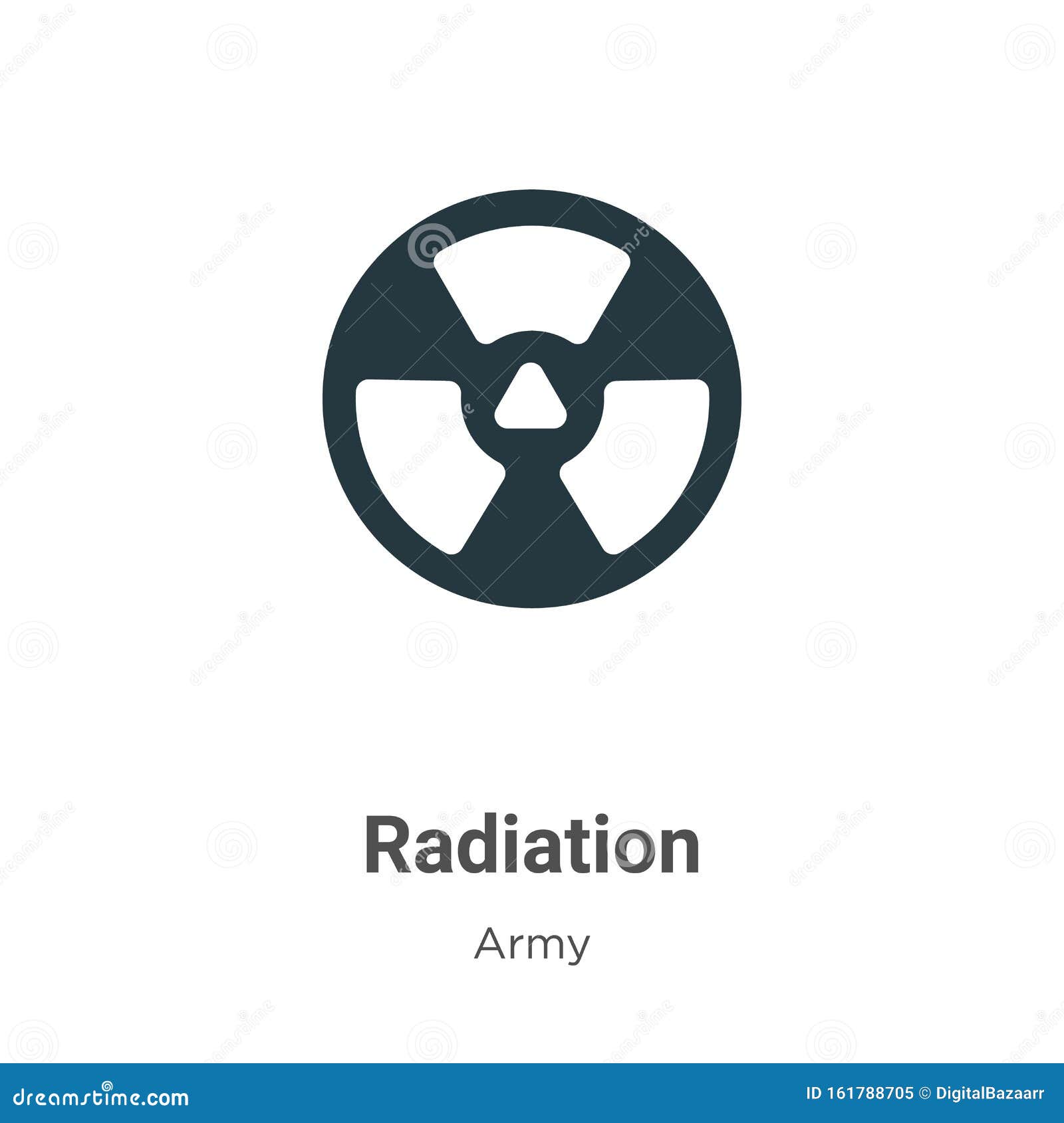 Radiation Vector Icon On White Background. Flat Vector Radiation Icon ...