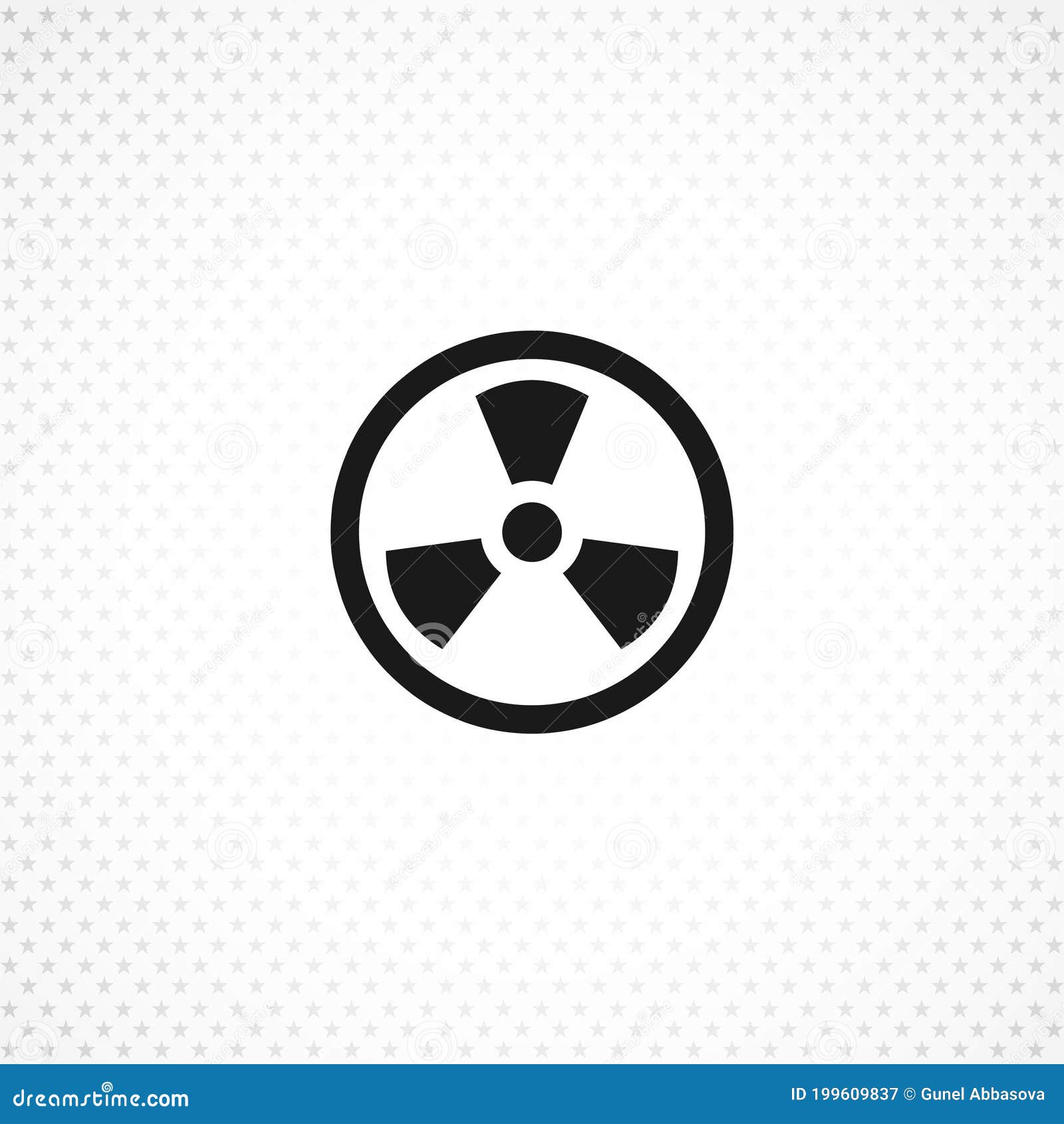 No Radiation Solid Icon, Safety Engineering Concept, Prohibition Of ...