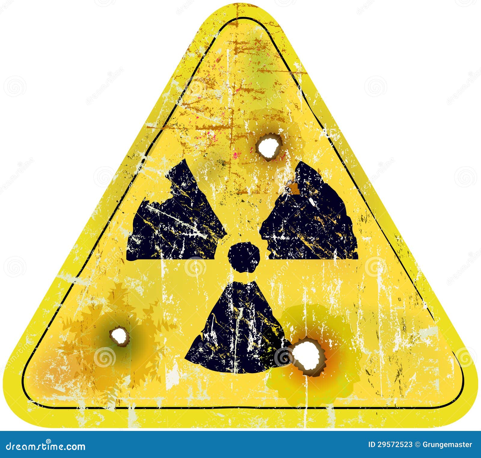 Radiation Warning Sign Cartoon Vector | CartoonDealer.com #29572523