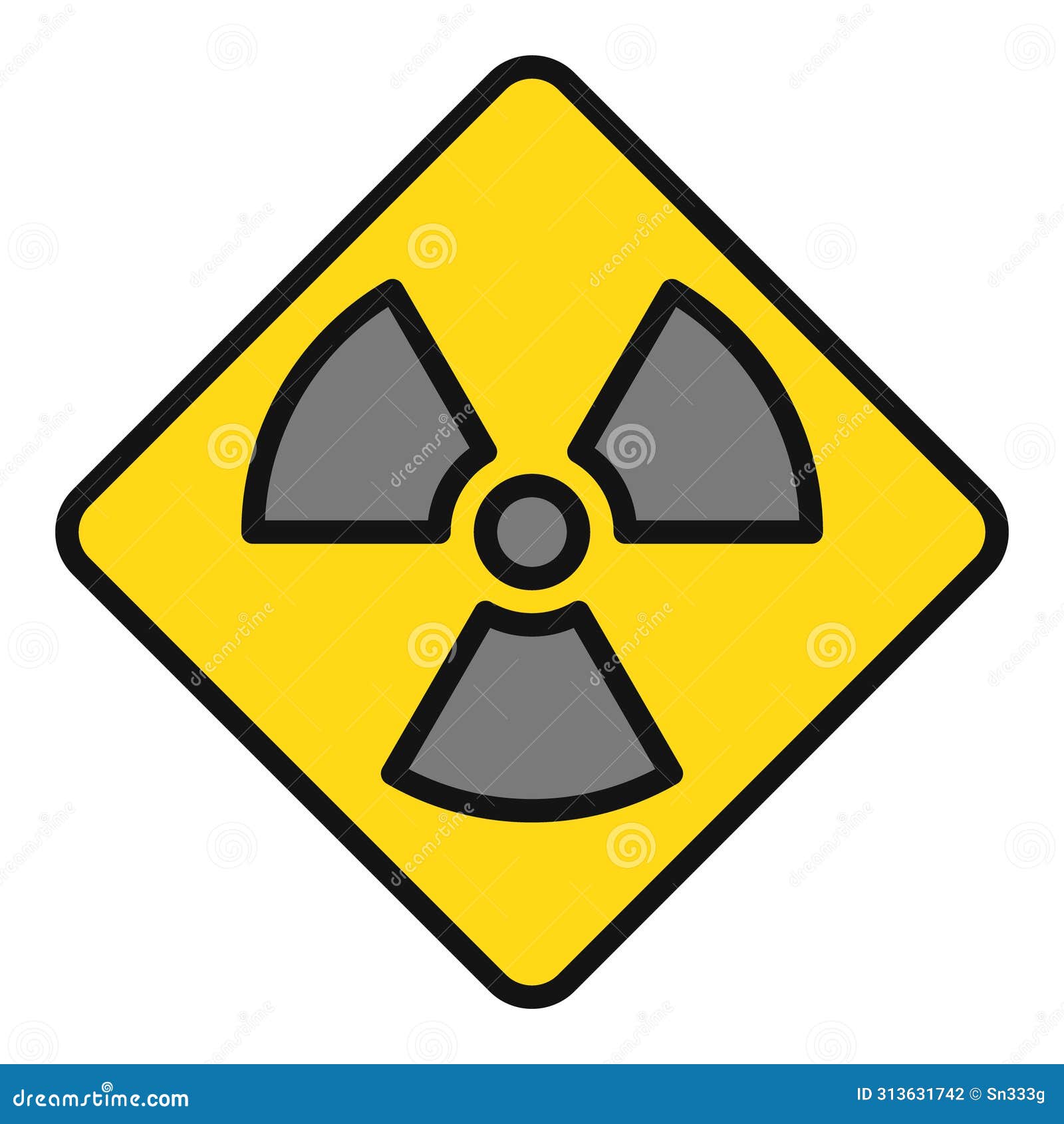 Radiation Warning Vector Colored Icon or Logo Element Stock Vector ...