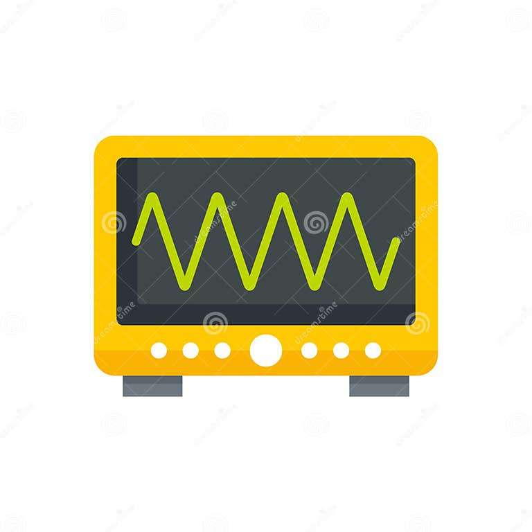 Radiation Wave Device Icon Flat Isolated Vector Stock Vector ...