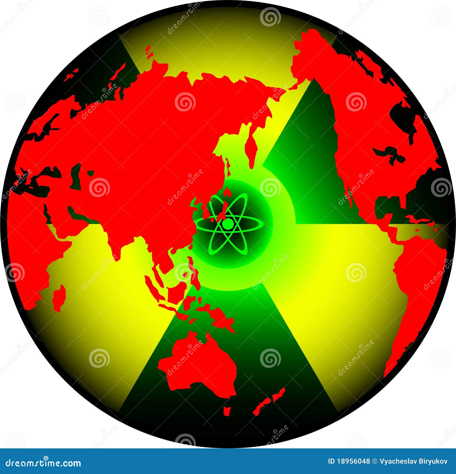 Radiation world stock vector. Illustration of planet - 18956048