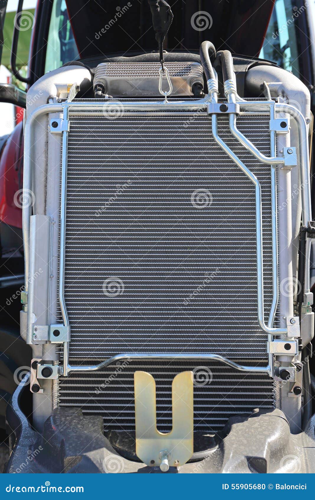 Radiator Engine stock photo. Image of aluminium, truck - 55905680