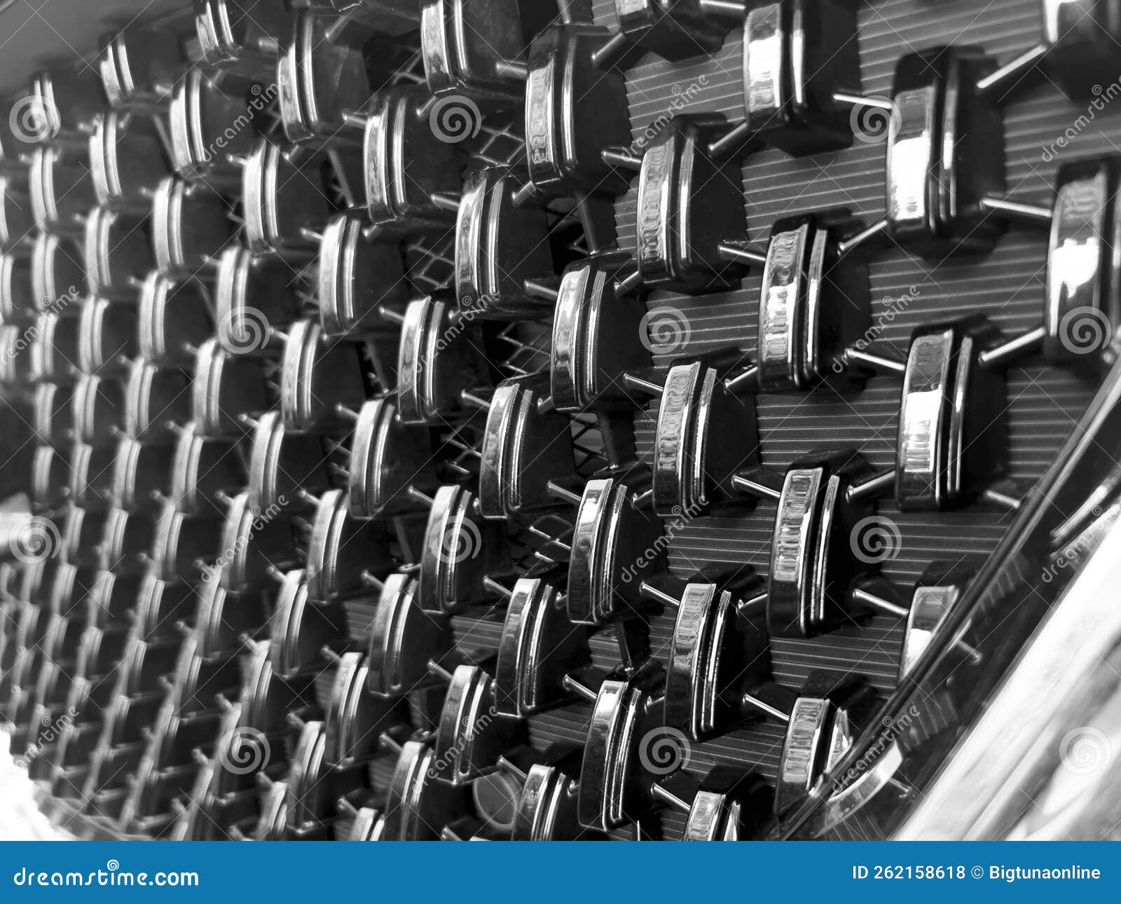 Radiator Grille Pattern. Car Radiator Grill Close Up Stock Photo ...