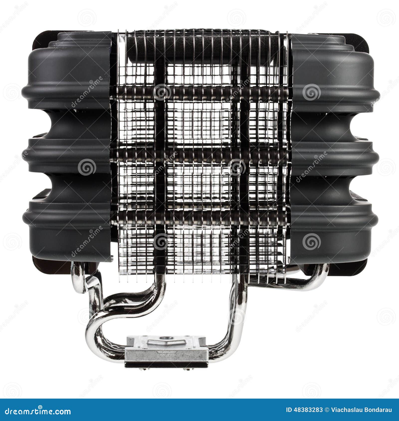 Radiator Passive Cooling of Computer Processor Stock Image - Image of ...