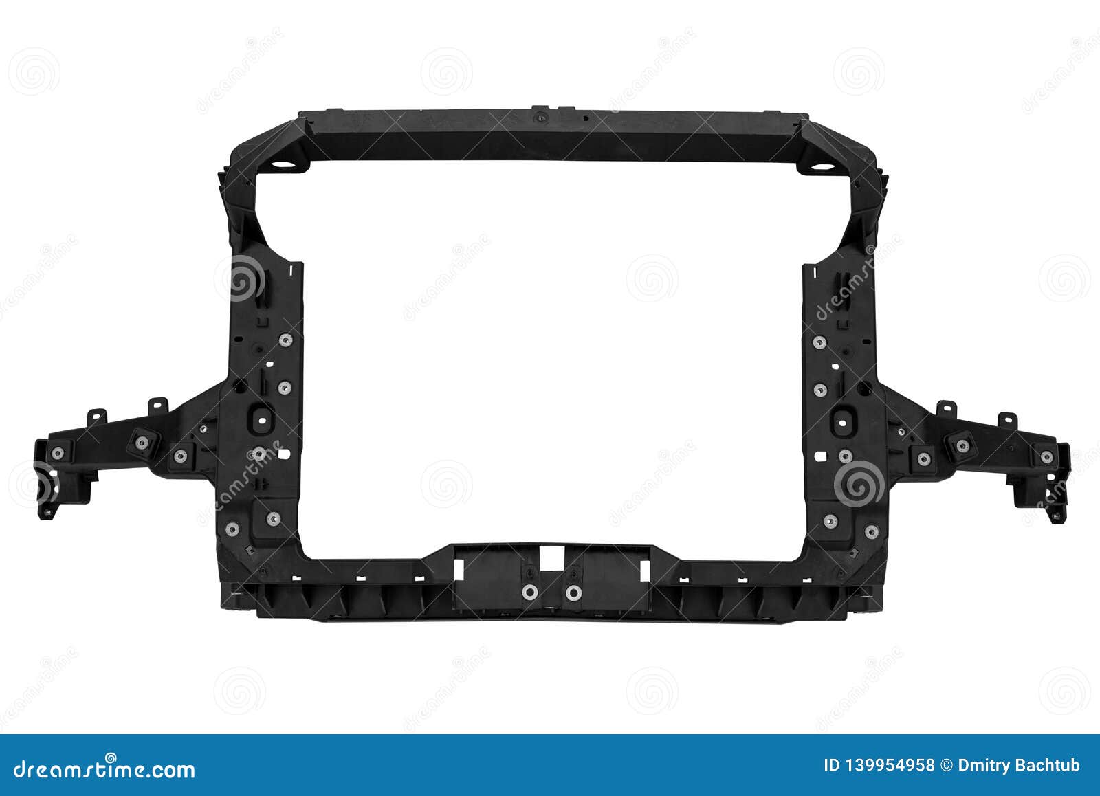 Radiator Support Panel on White Background Stock Photo - Image of ...