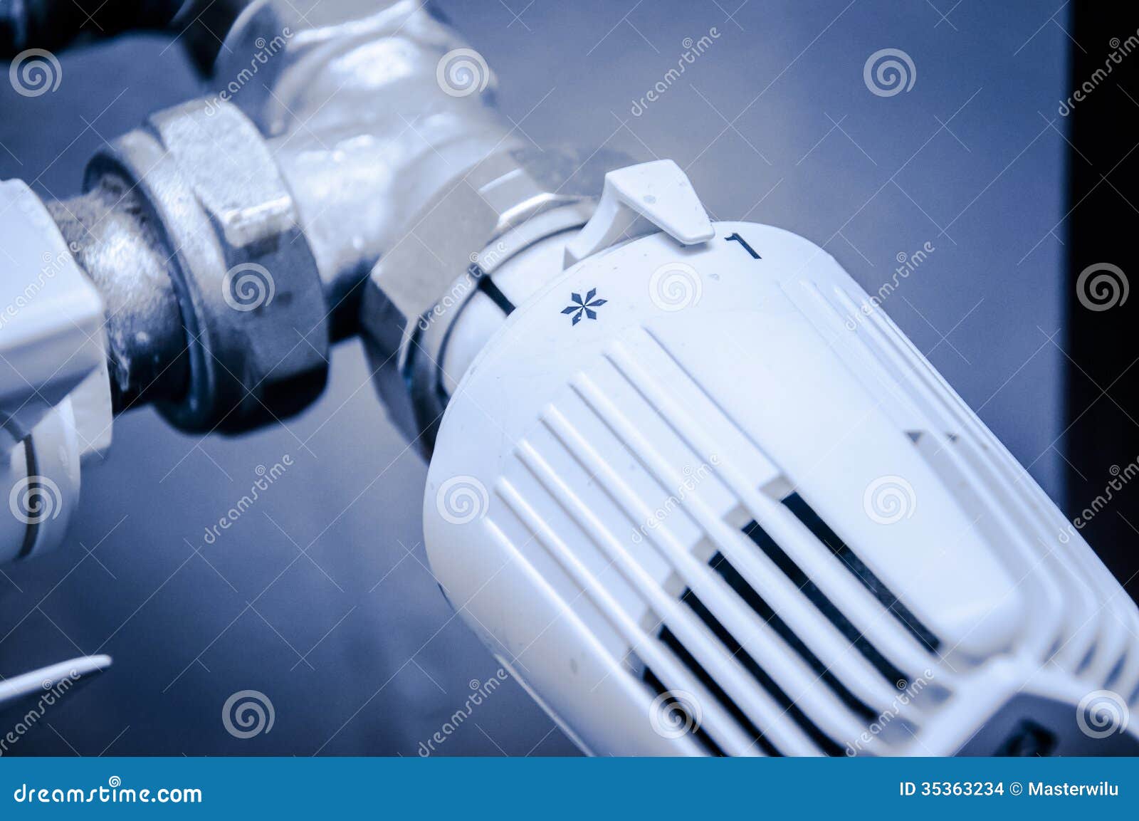 Radiator tap stock photo. Image of wall, black, thermal - 35363234