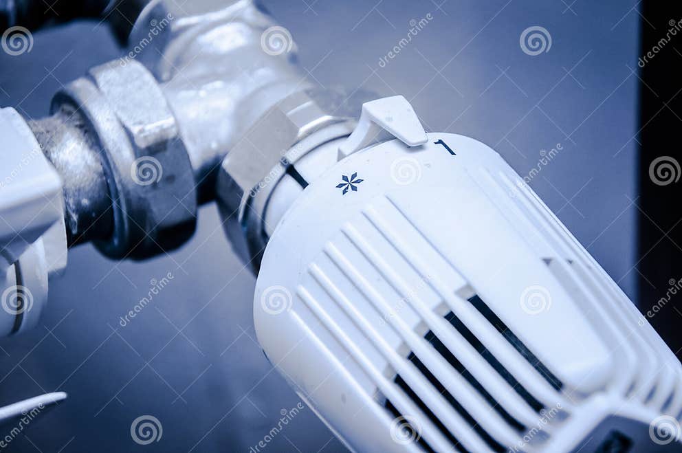 Radiator tap stock photo. Image of wall, black, thermal - 35363234