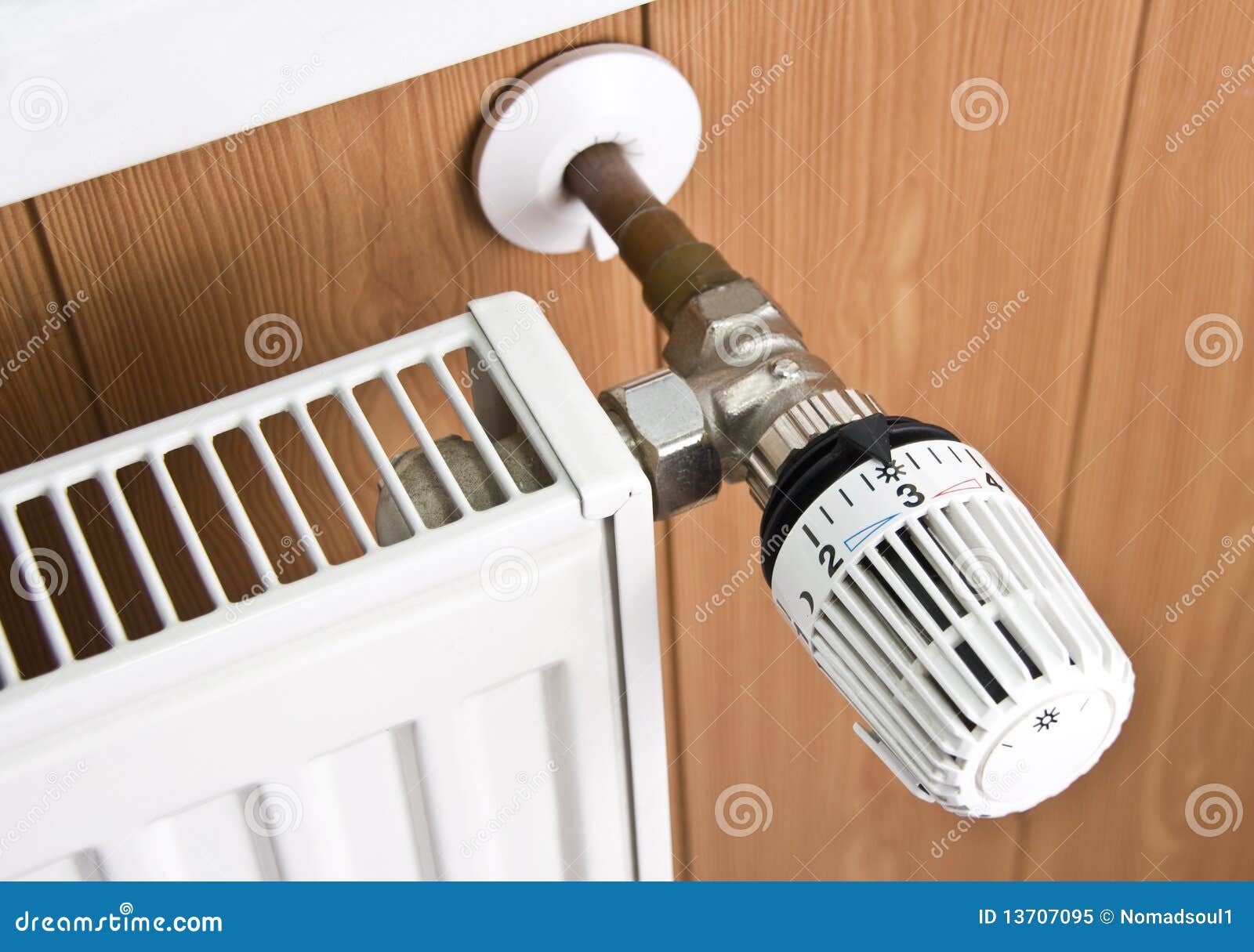 Radiator thermostat stock image. Image of color, radiator - 13707095