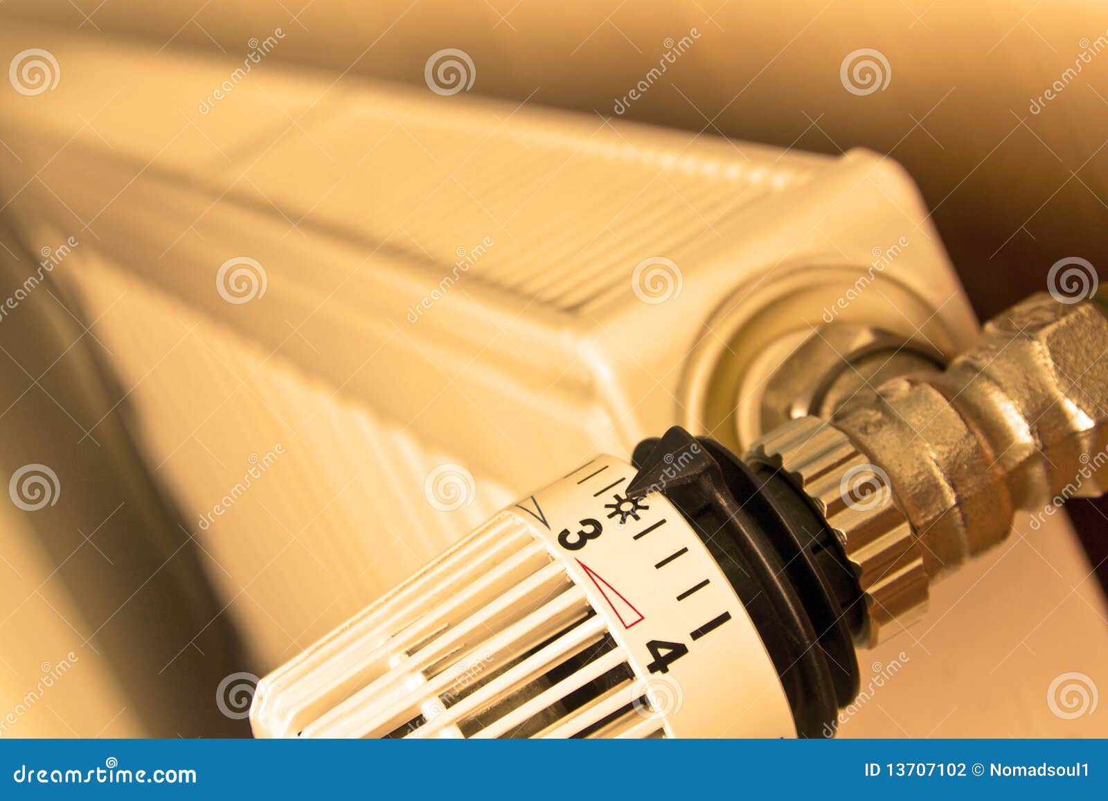Radiator thermostat stock photo. Image of economic, adjusting - 13707102