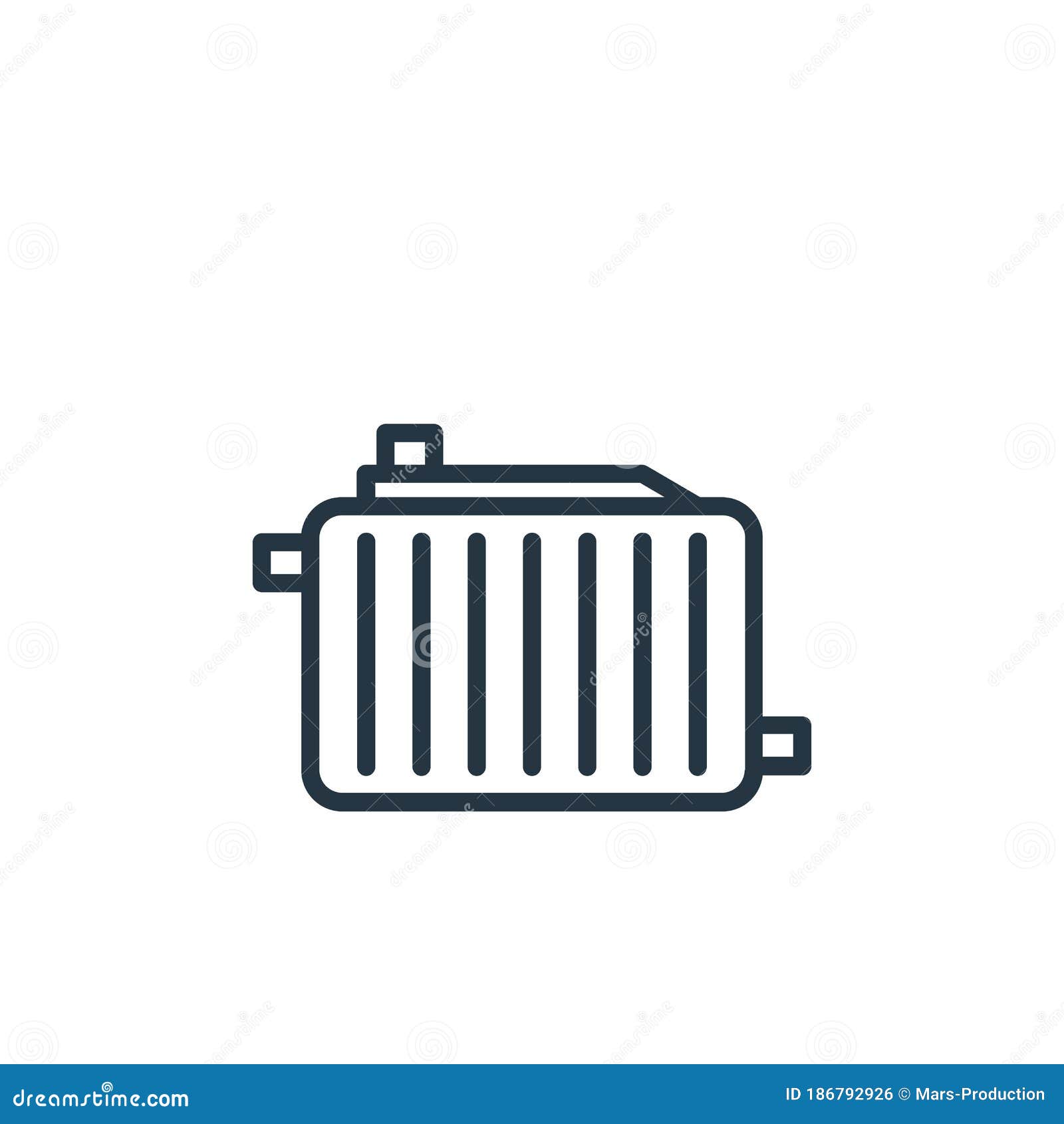 Radiator Vector Icon. Radiator Editable Stroke. Radiator Linear Symbol ...