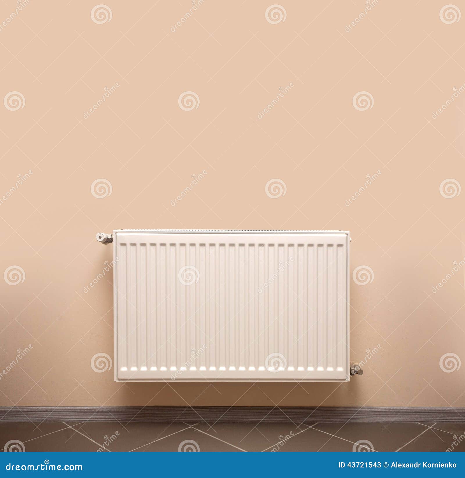 Radiator on a wall stock image. Image of equipment, radiator - 43721543