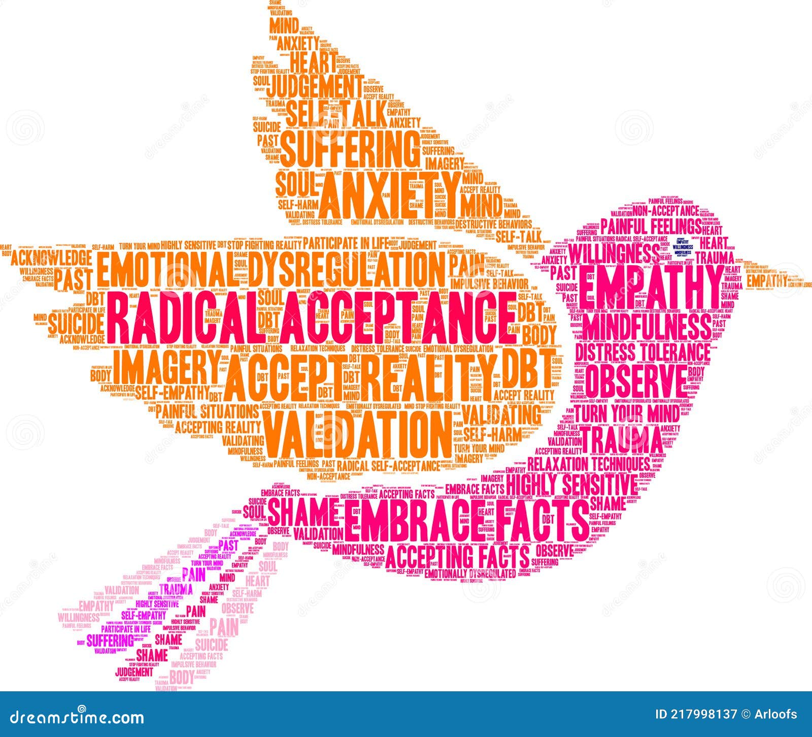 The Word Radical As Neon Glowing Unique Typeset Symbols, Luminous ...