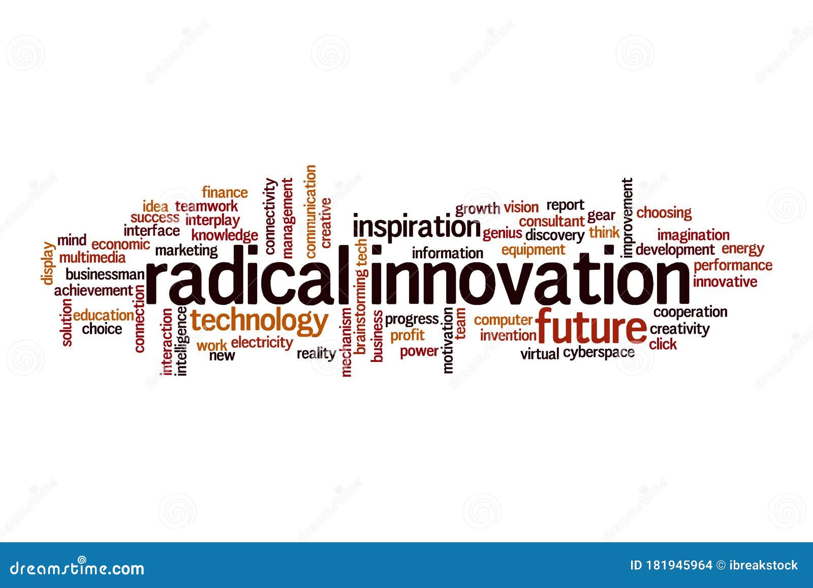 Radical Innovation Word Cloud Concept Stock Illustration - Illustration ...