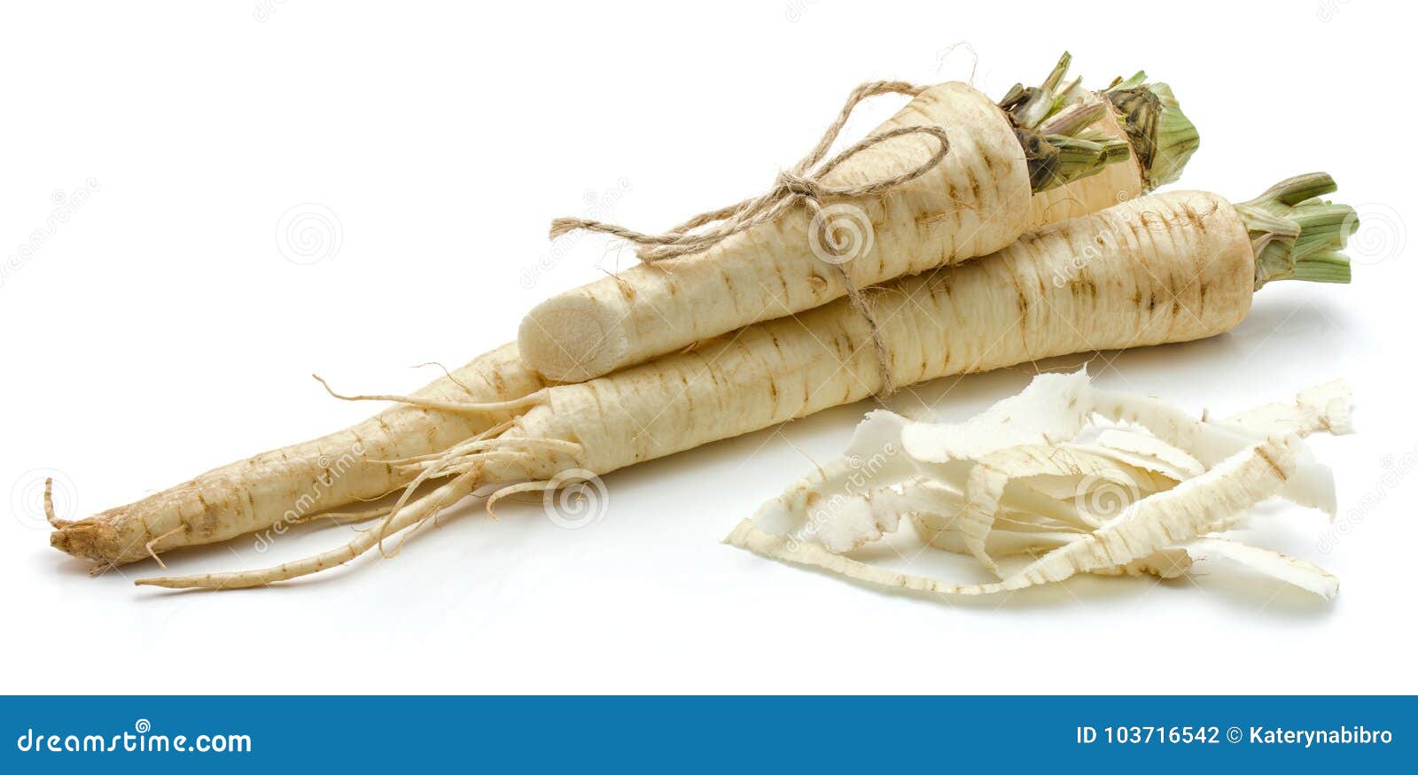Radice Del Prezzemolo Isolata Fotografia Stock - Immagine di luce ...