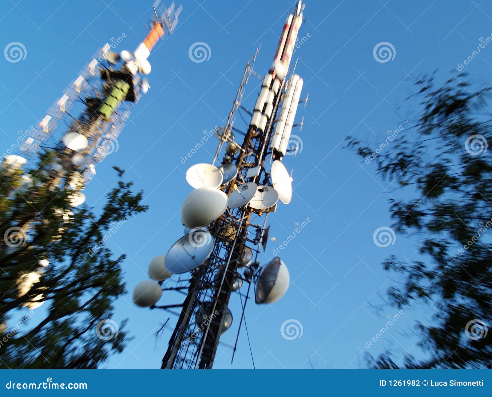 Radio Antenna stock photo. Image of communication, television - 1261982