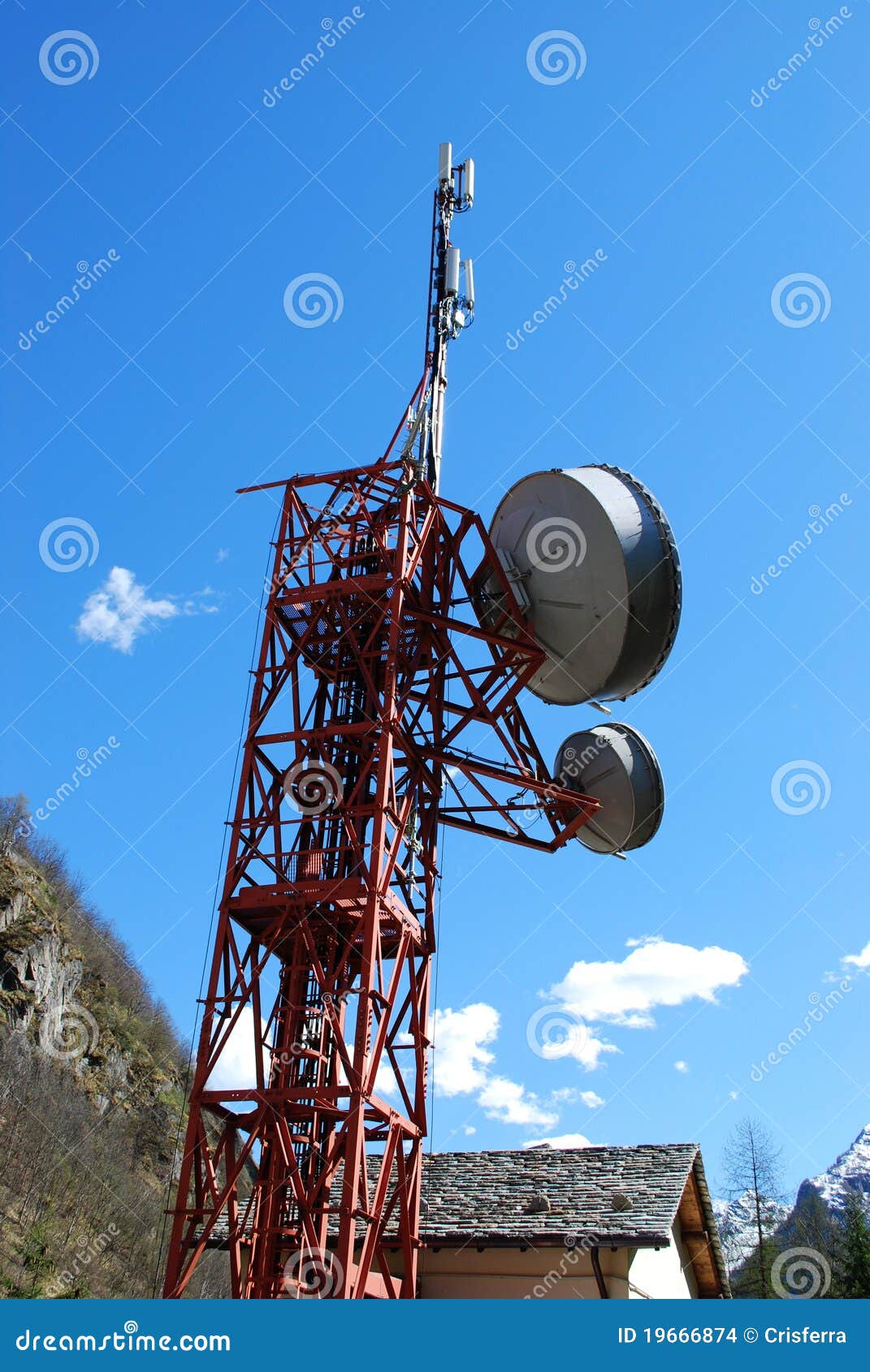 Radio antenna stock photo. Image of industry, satellite - 19666874