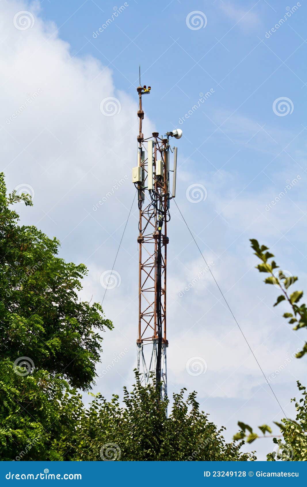 Radio antenna stock photo. Image of tall, broadcasting - 23249128