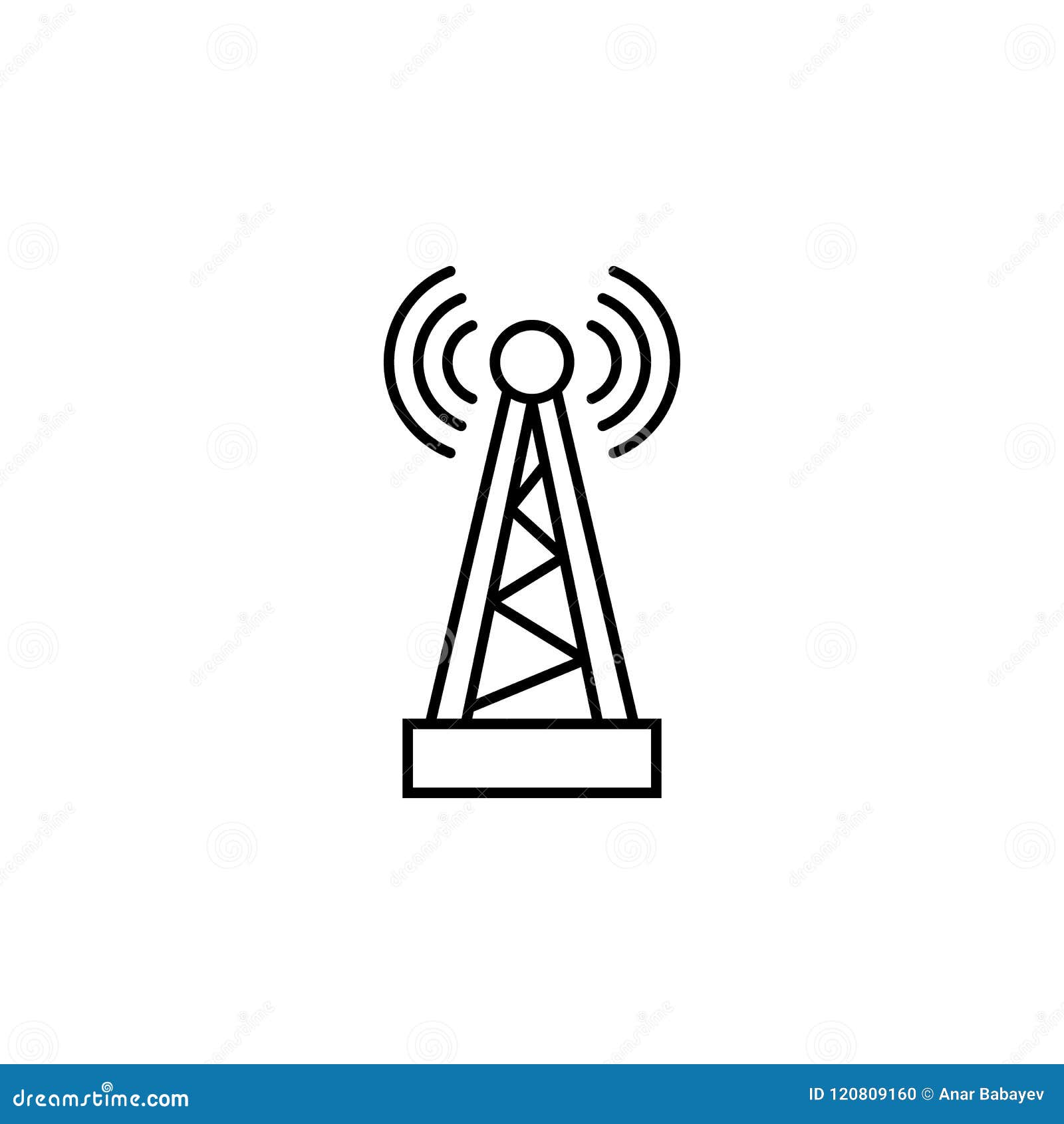 Radio Antenna Icon. Element of Journalist for Mobile Concept and Web ...