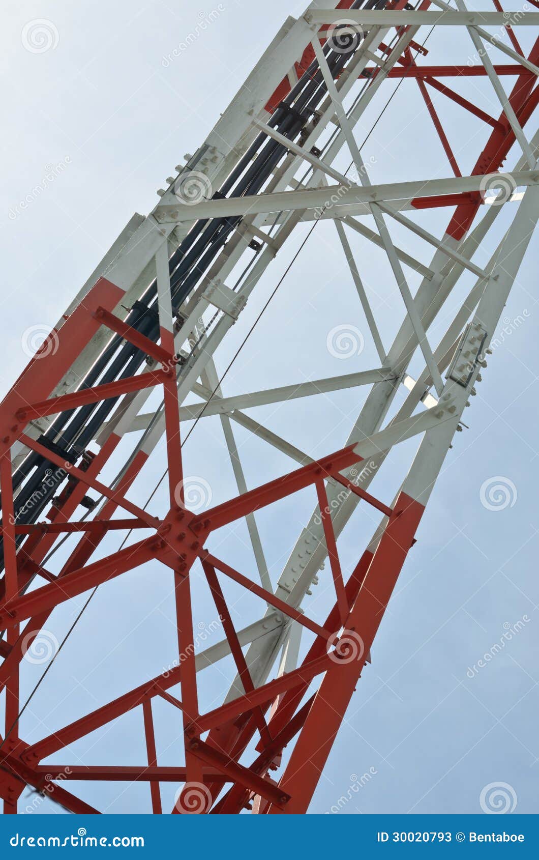Radio Antenna Tower Structure Stock Image - Image of structure ...