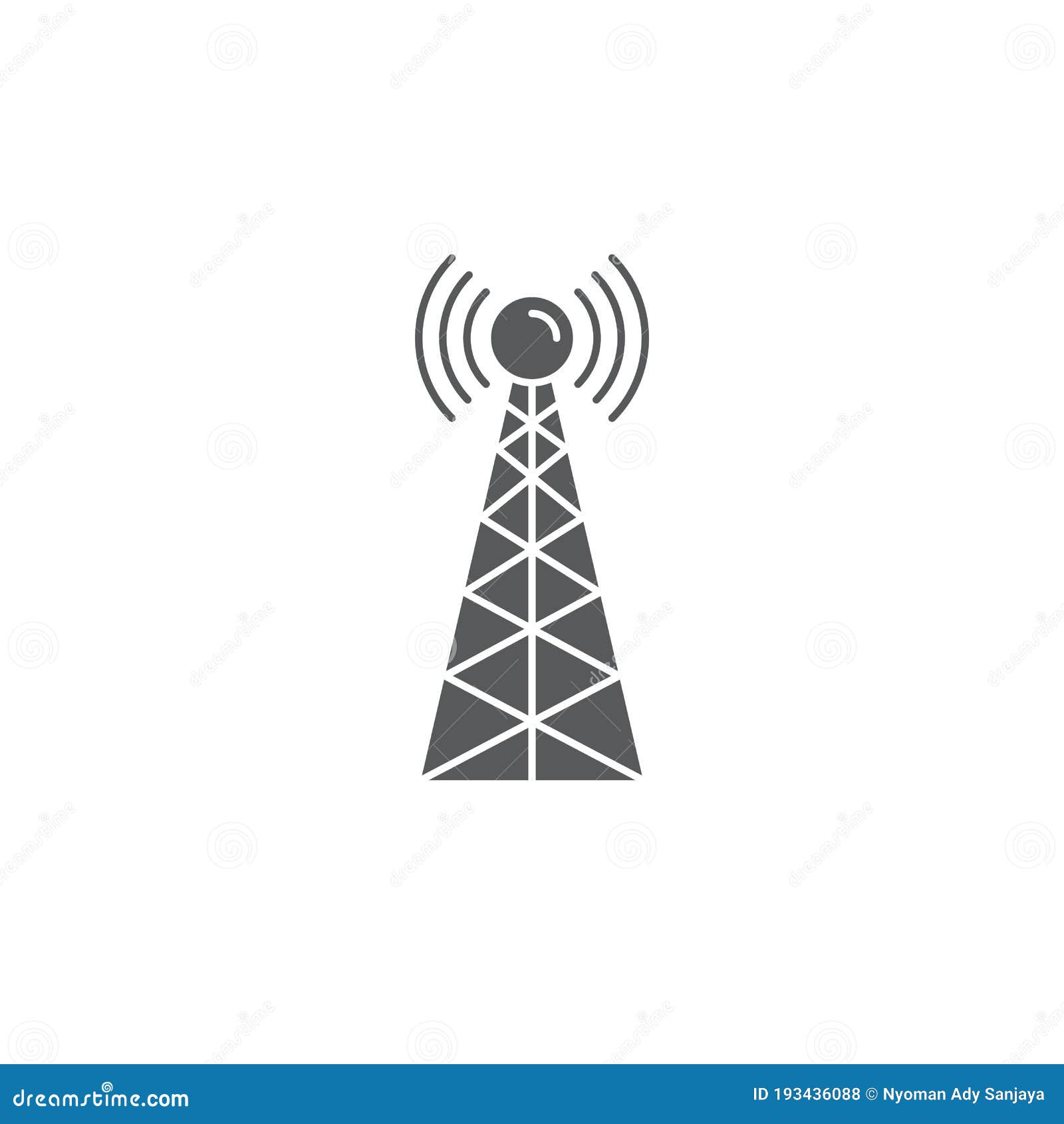 Radio Antenna Vector Icon Symbol Isolated on White Background Stock ... Radio Antenna Vector Icon Symbol Isolated on White Background Stock ...