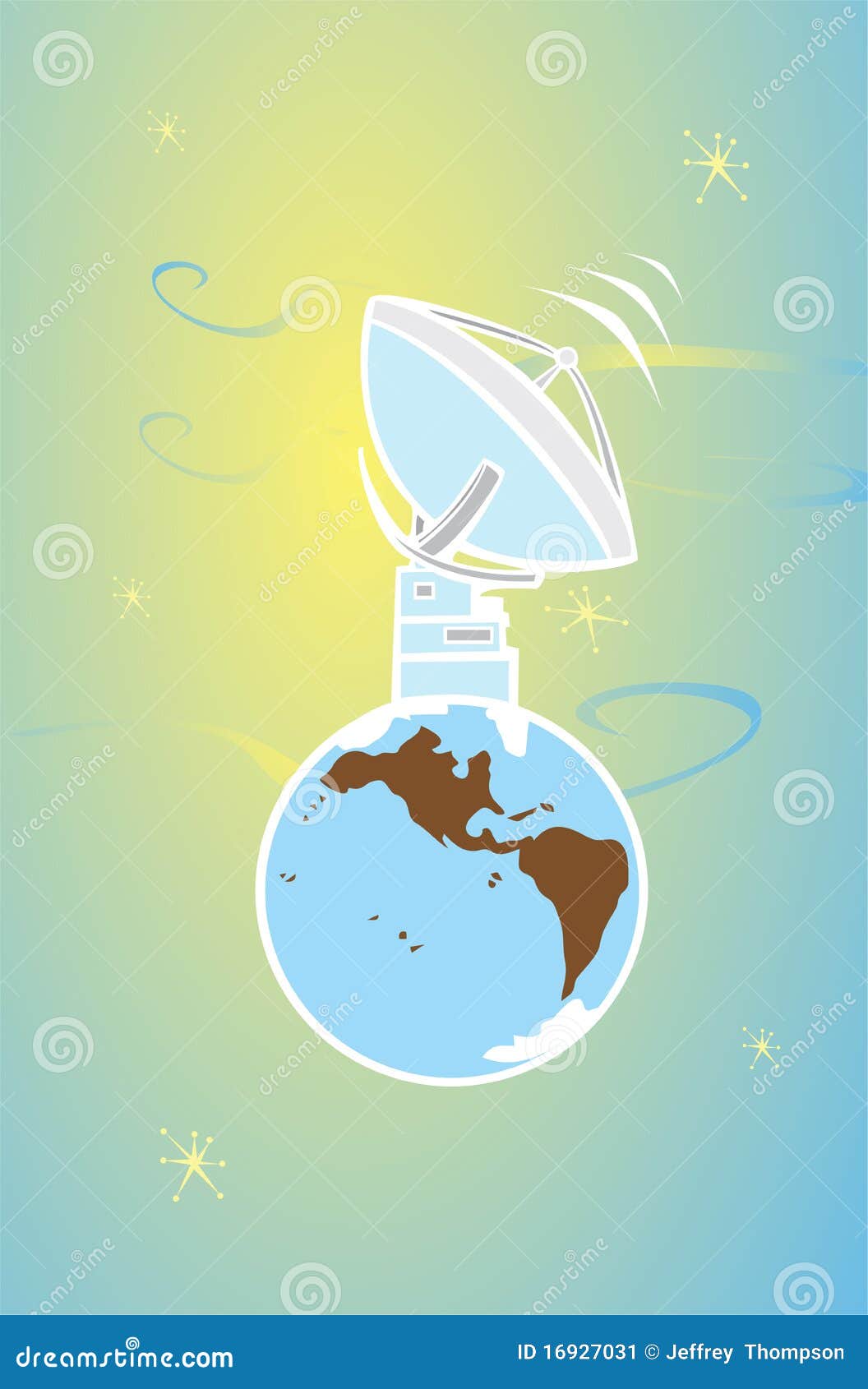 Radio Broadcast Earth stock vector. Illustration of business - 16927031