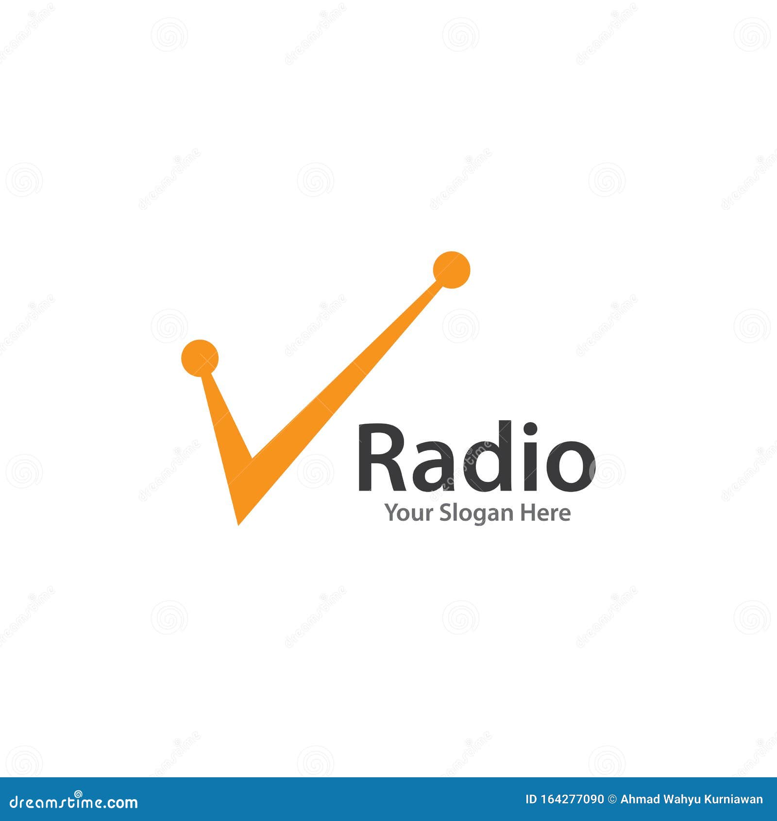 Radio Broadcasting logo stock vector. Illustration of radio - 164277090