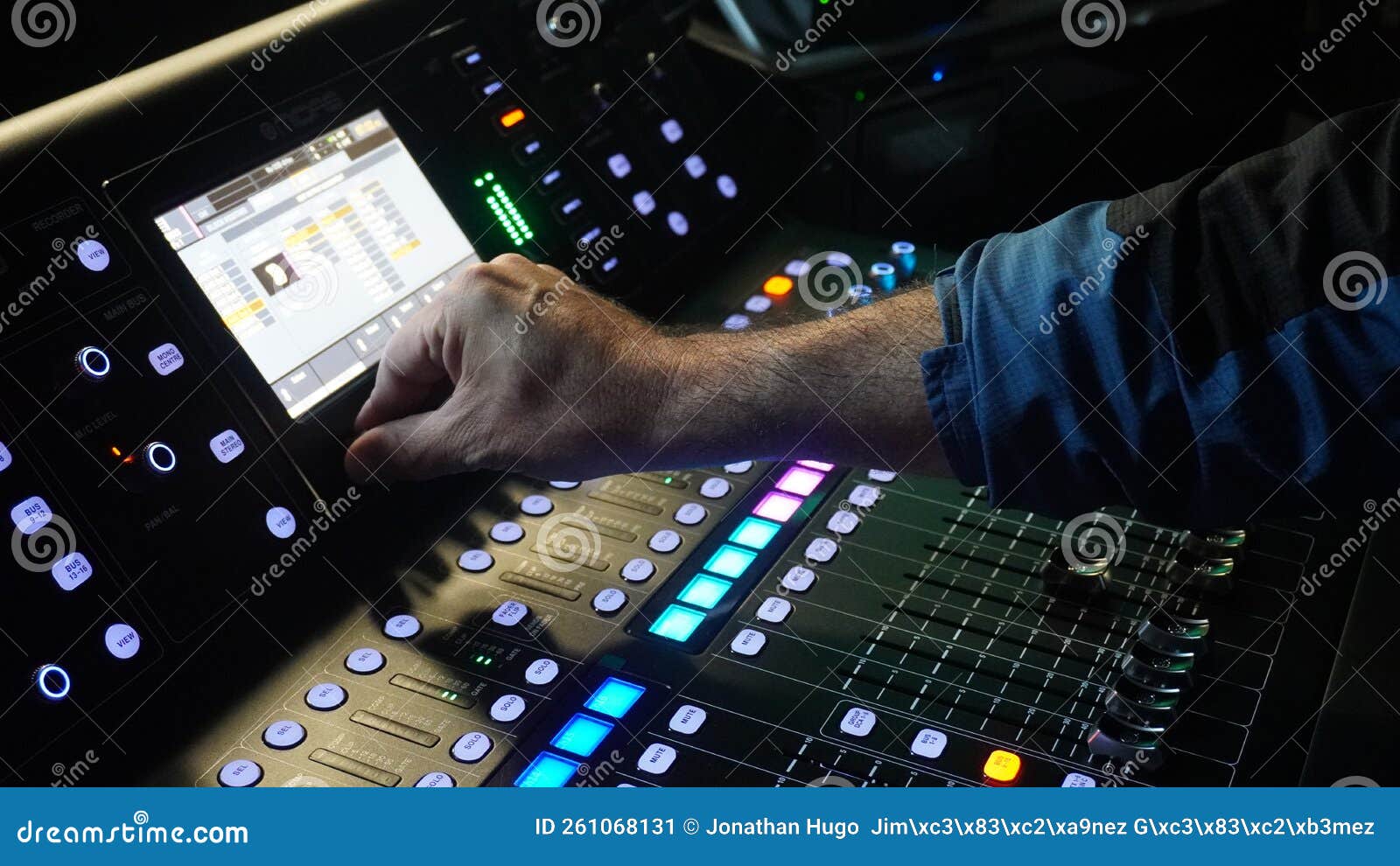 Radio cabin operator stock image. Image of audio, equipment - 261068131