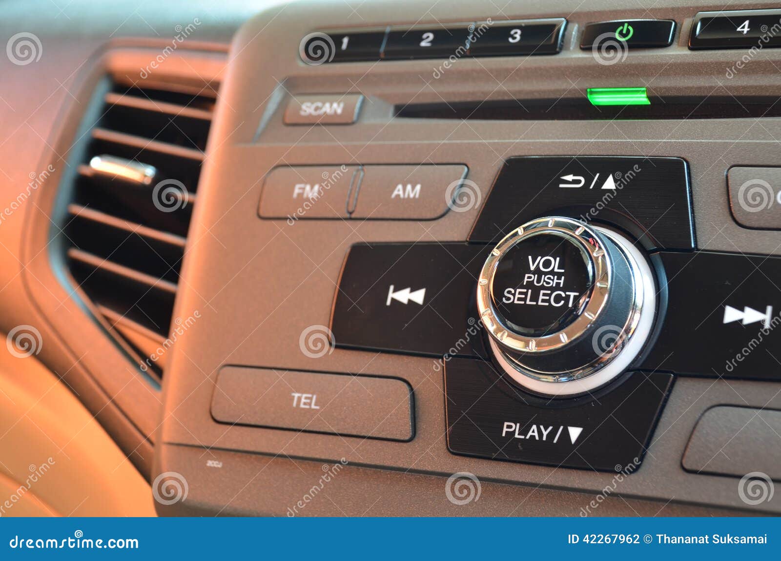 Radio in the Car stock photo. Image of black, music, volume - 42267962