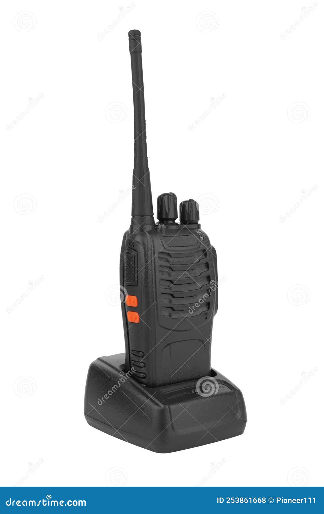 Radio communication device stock photo. Image of closeup - 253861668