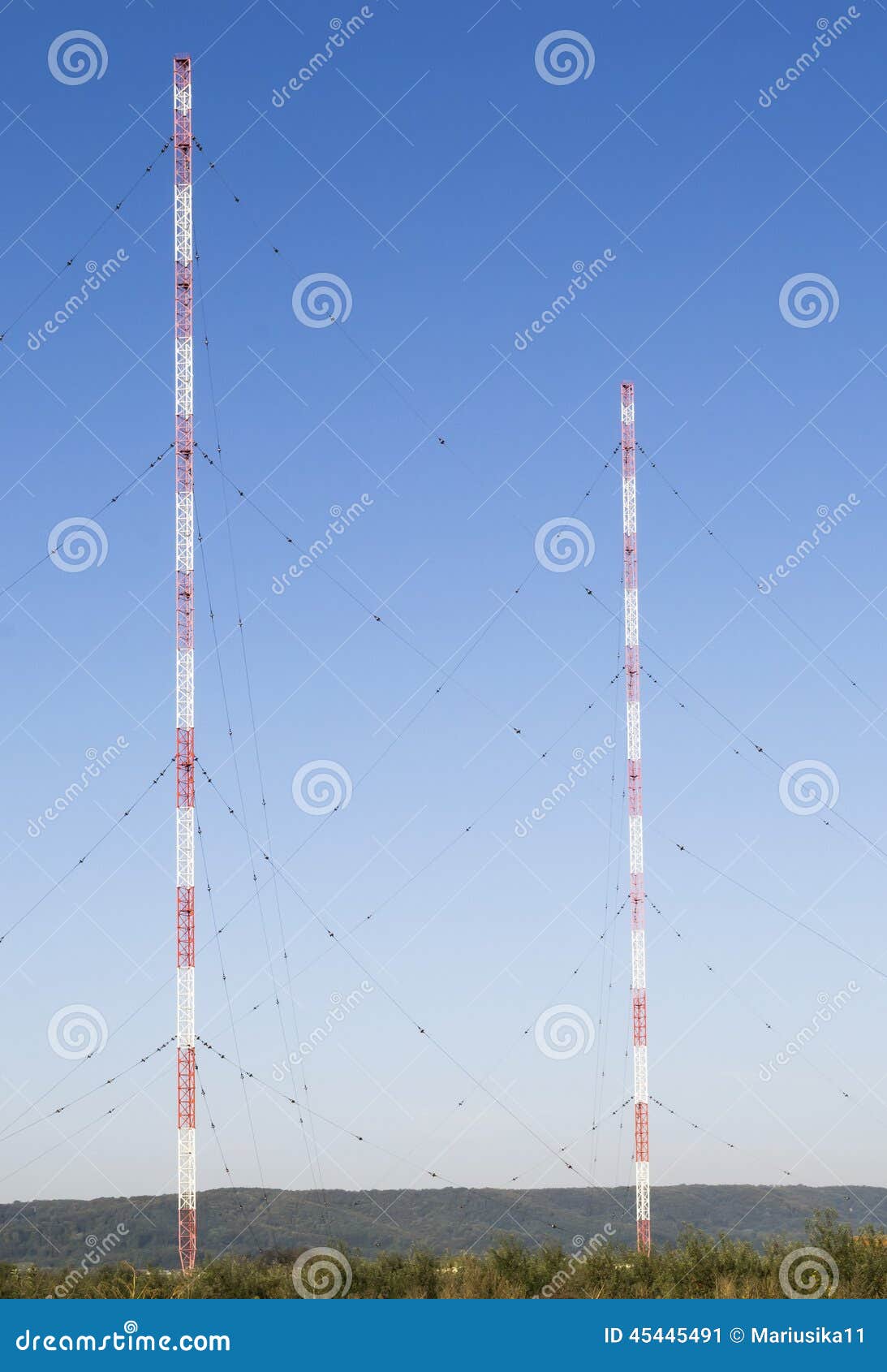 Radio communication stock image. Image of tower, propagation - 45445491