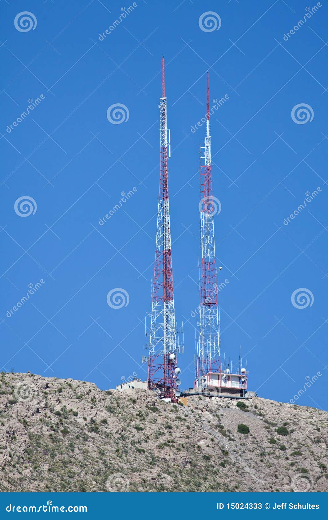 Radio Communication Towers stock image. Image of steel - 15024333