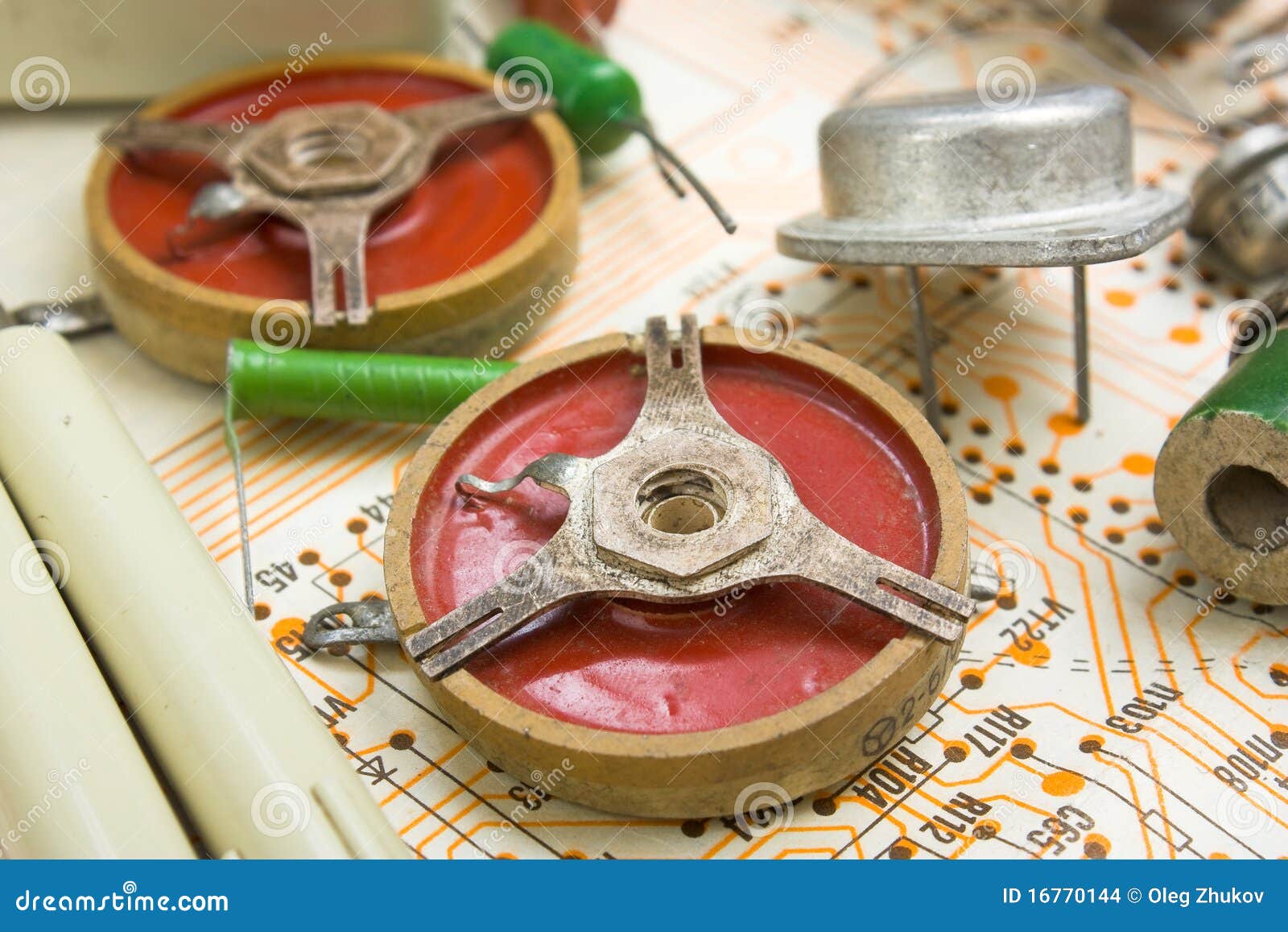 Radio components stock photo. Image of laid, circuit - 16770144