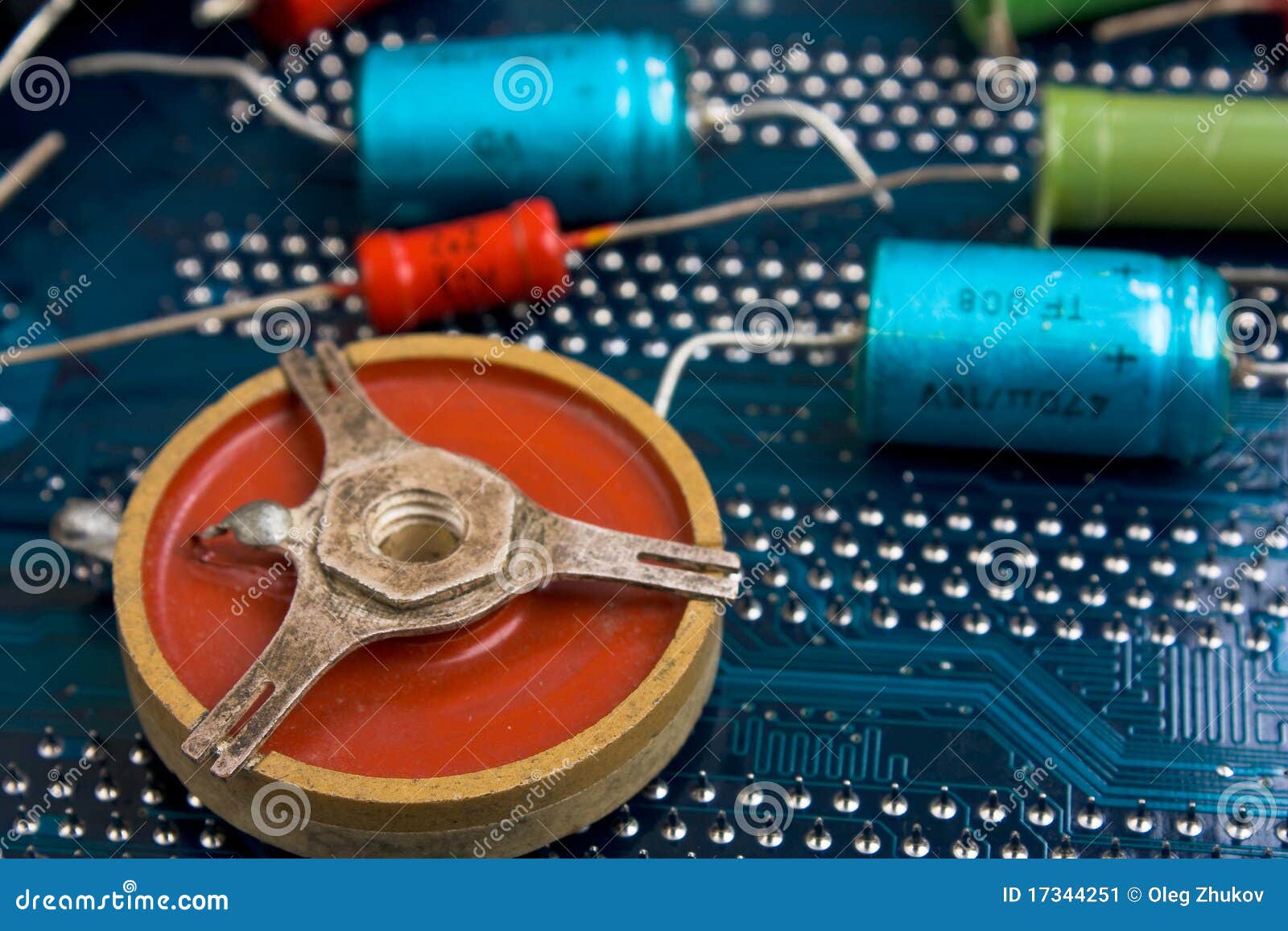 Radio components stock image. Image of board, electronic - 17344251