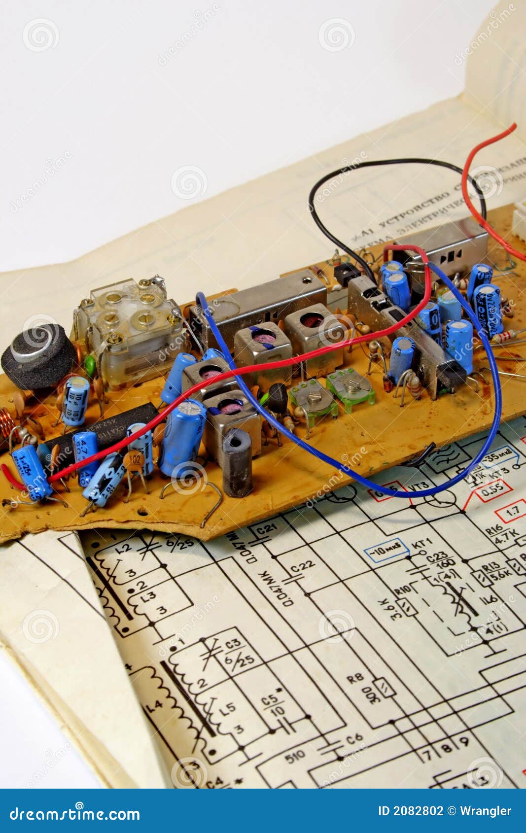 Radio Components and the Electrocircuit 3. Stock Photo - Image of ...