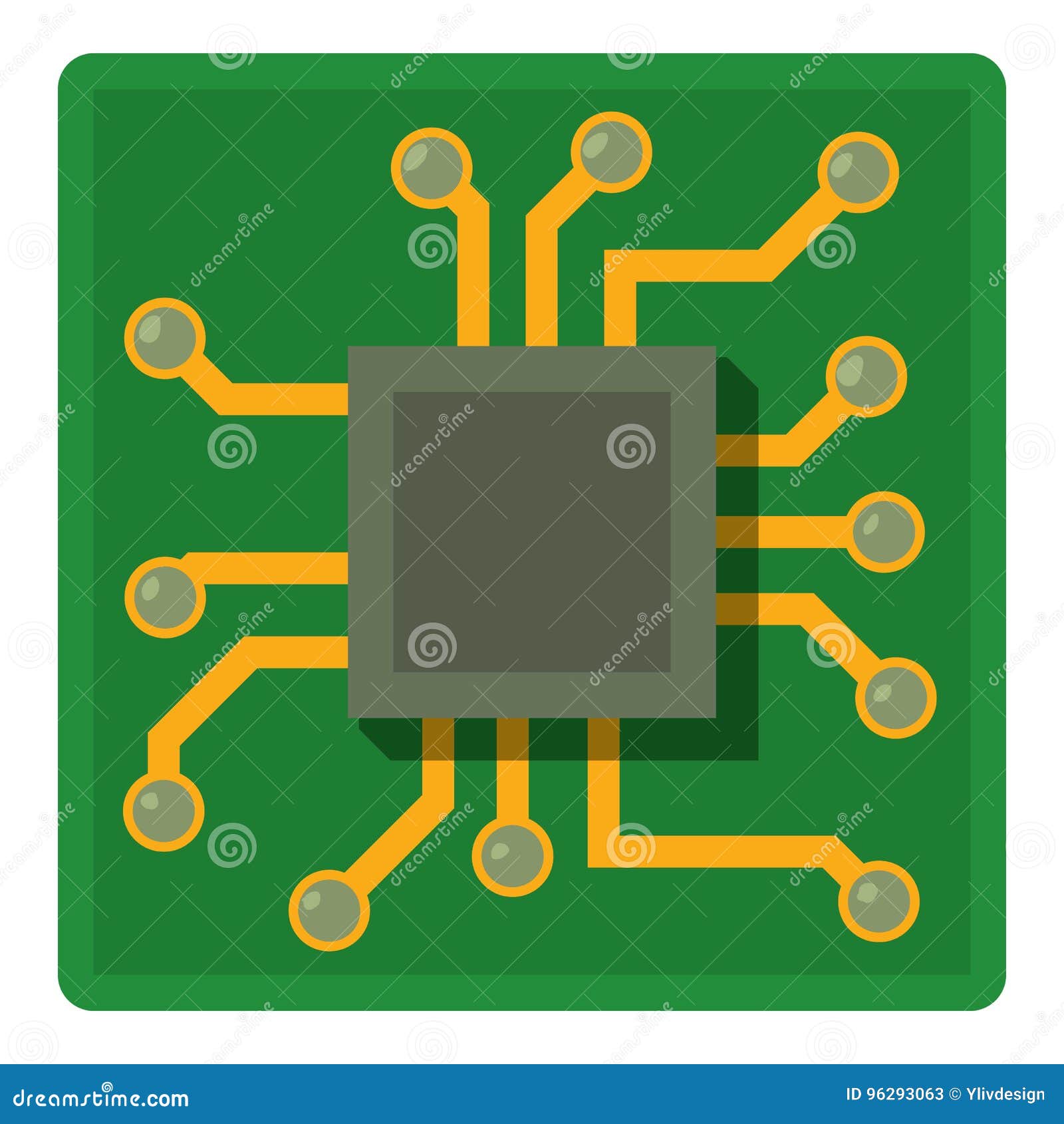Cartoon PC Components Seamless Pattern Background. Vector ...