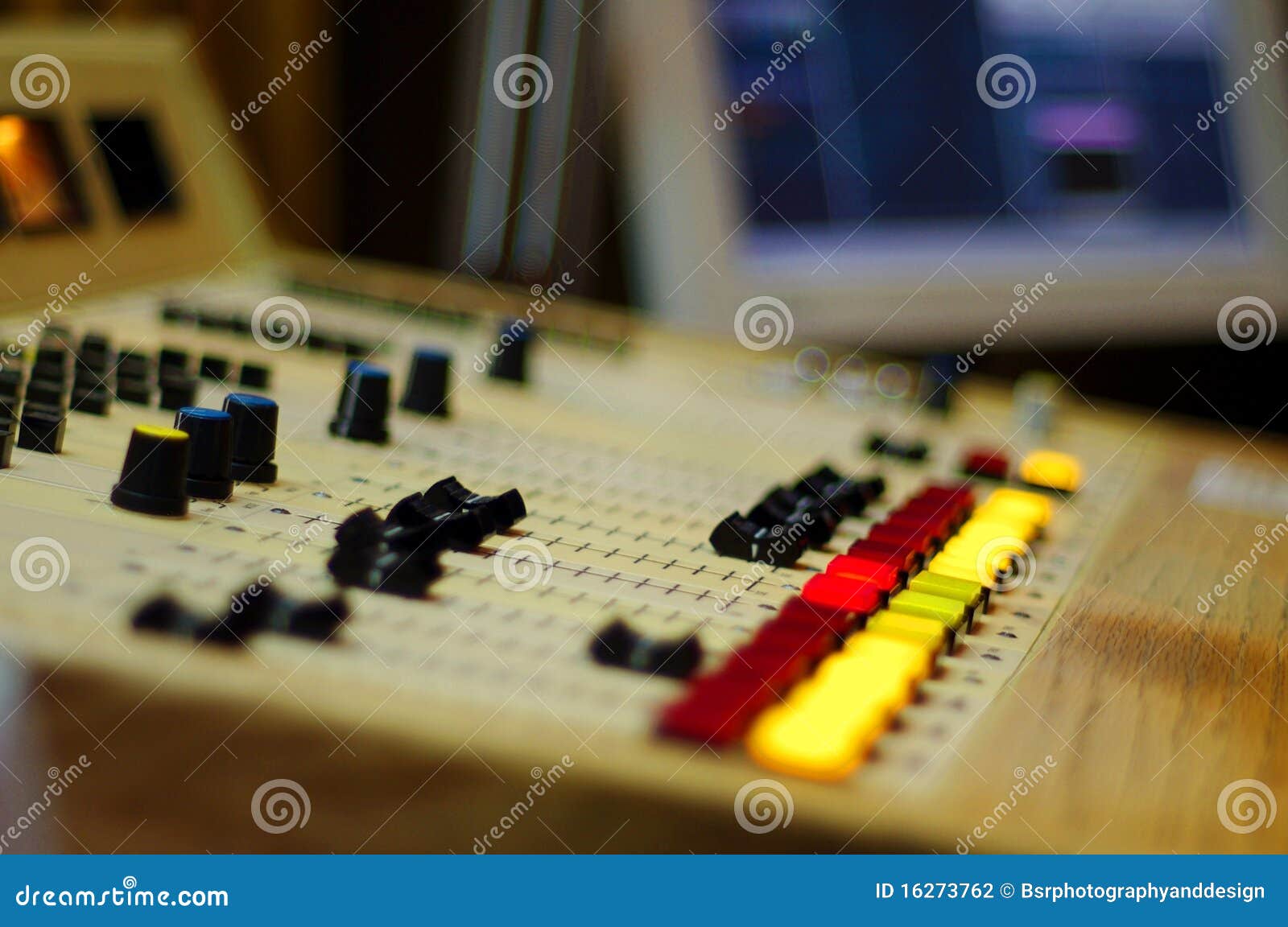 Radio Console stock photo. Image of communications, knob - 16273762